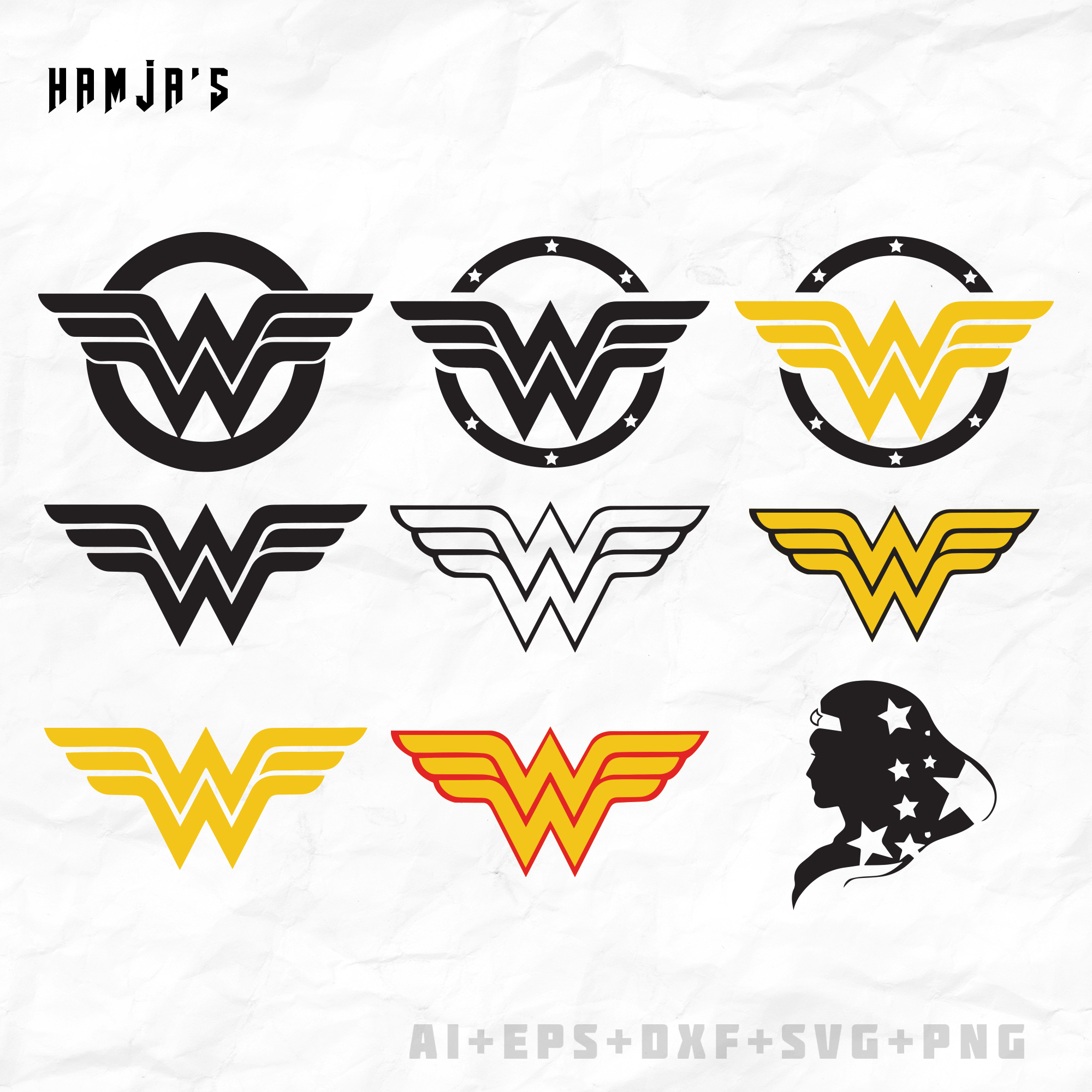 WONDER WOMAN Logo, Wonder Woman Svg bundle, Wonder Woman Ins | Inspire ...
