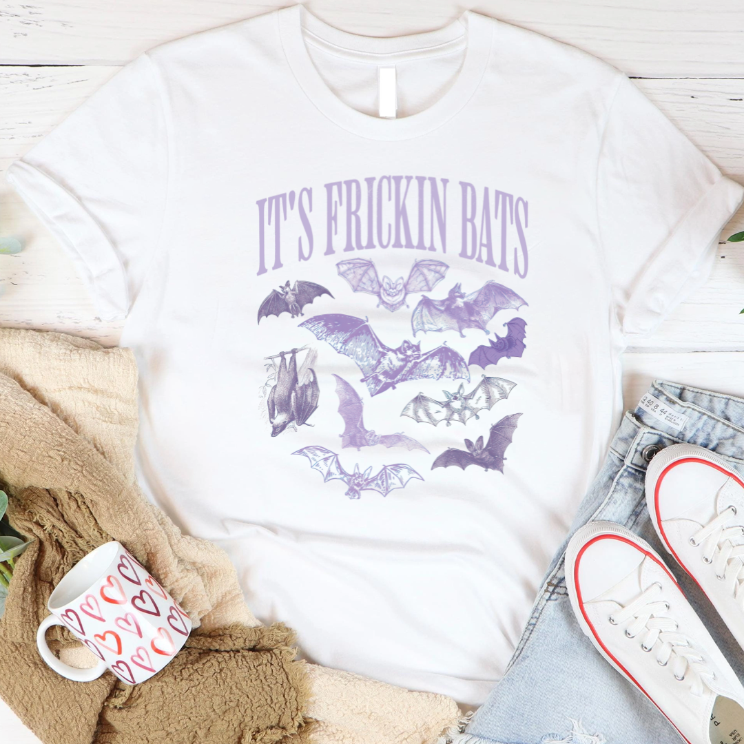 Vintage Halloween Bat , Funny Its Frickin Bats PNG | Inspire Uplift