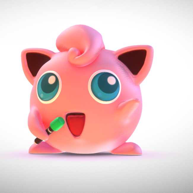 Jigglypuff 3D, Pokemon | Inspire Uplift