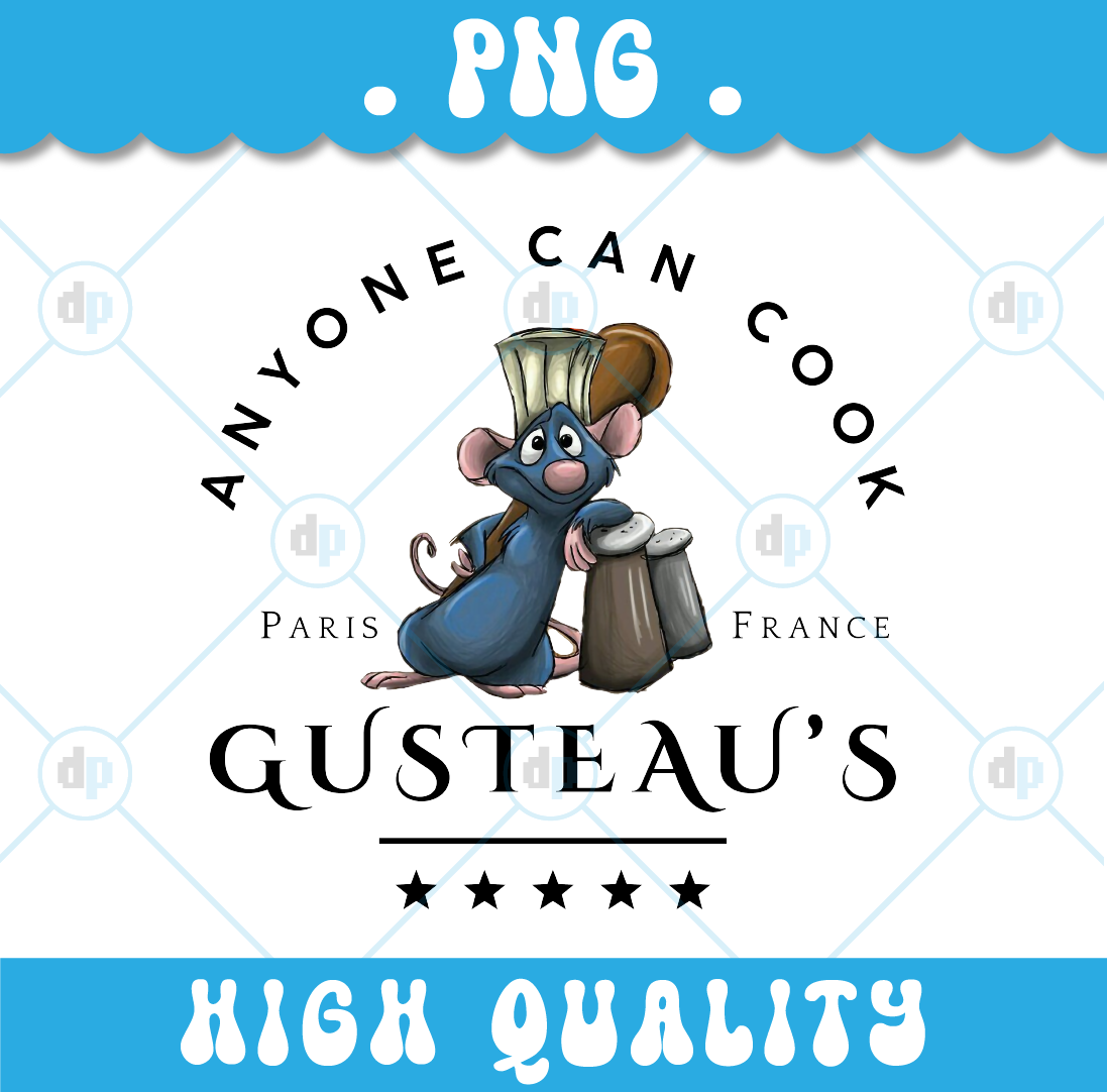 Anyone Can Cook Gusteau's PNG, Ratatouille PNG, Anyone Can C | Inspire ...