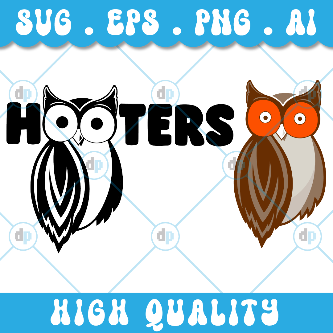 Hooters Logo PNG, SVG, AI, EPS File Digital Download | Inspire Uplift