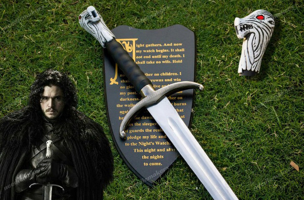 Jon Snow's Longclaw Sword Game of Thrones with Plaque | Inspire Uplift