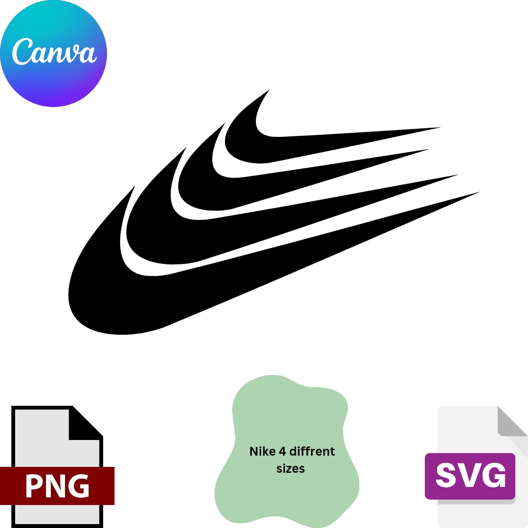Custom Nike SVG Bundle: 4 Distinct Sizes for Versatile Desig | Inspire ...