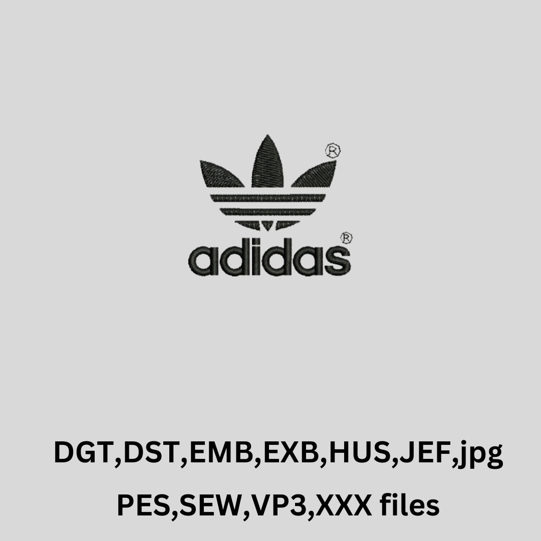 Adidas Embroidery Logo Design,Custom Digital Files & Pattern | Inspire ...