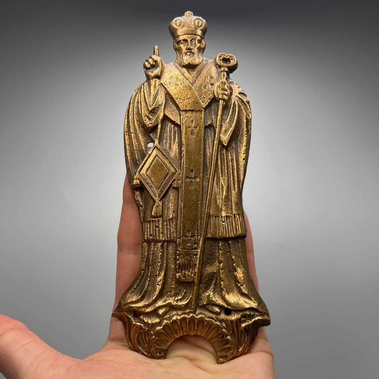 Vintage Collectible used Bronze Figure Hanging Overlay Chri | Inspire ...