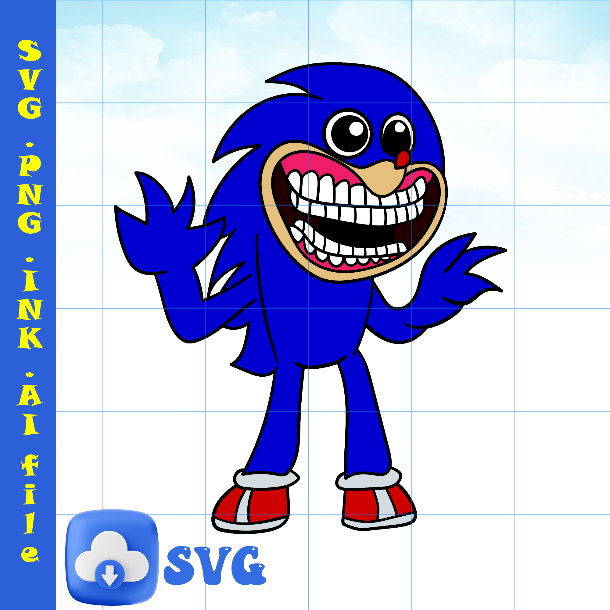Shin Sonic SVG,Shin Sonic Png,Shin Sonic Ink Coloring Pages | Inspire ...