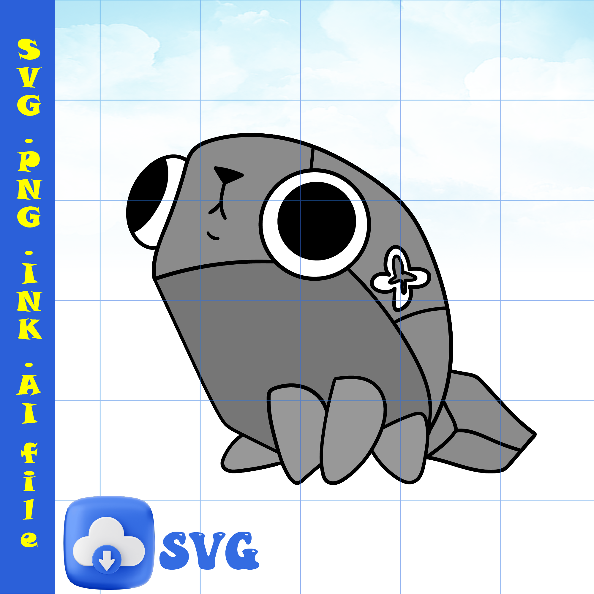 Pebble Dandy world SVG,Dandy world Png,Dandy world Coloring | Inspire ...