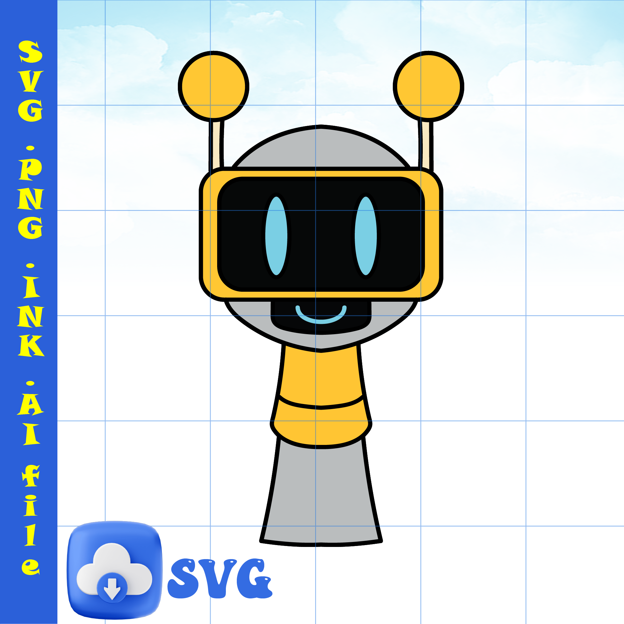 Rodger Sticker Dandy world SVG,Dandy world Png,Dandy world C | Inspire ...