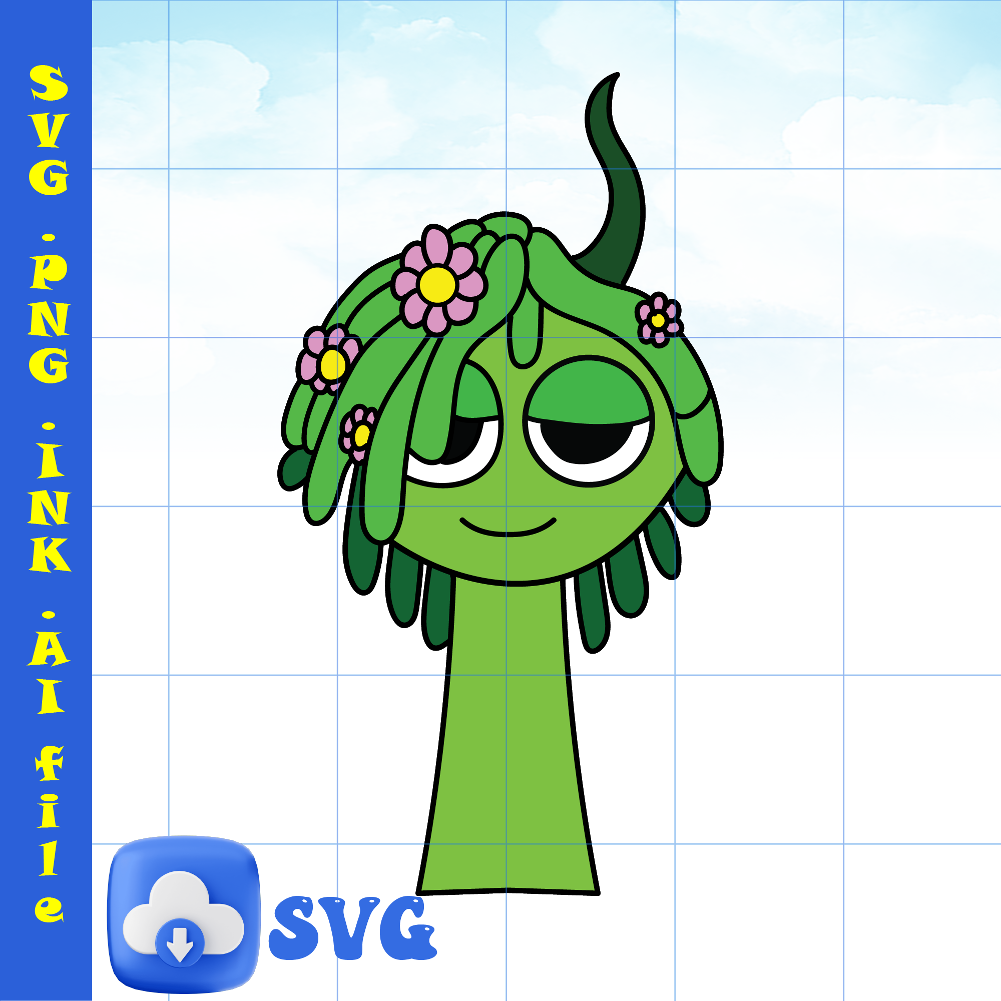 Sprunki Increedibox Green Vineria SVG,Green Vineria Png,Spru | Inspire ...