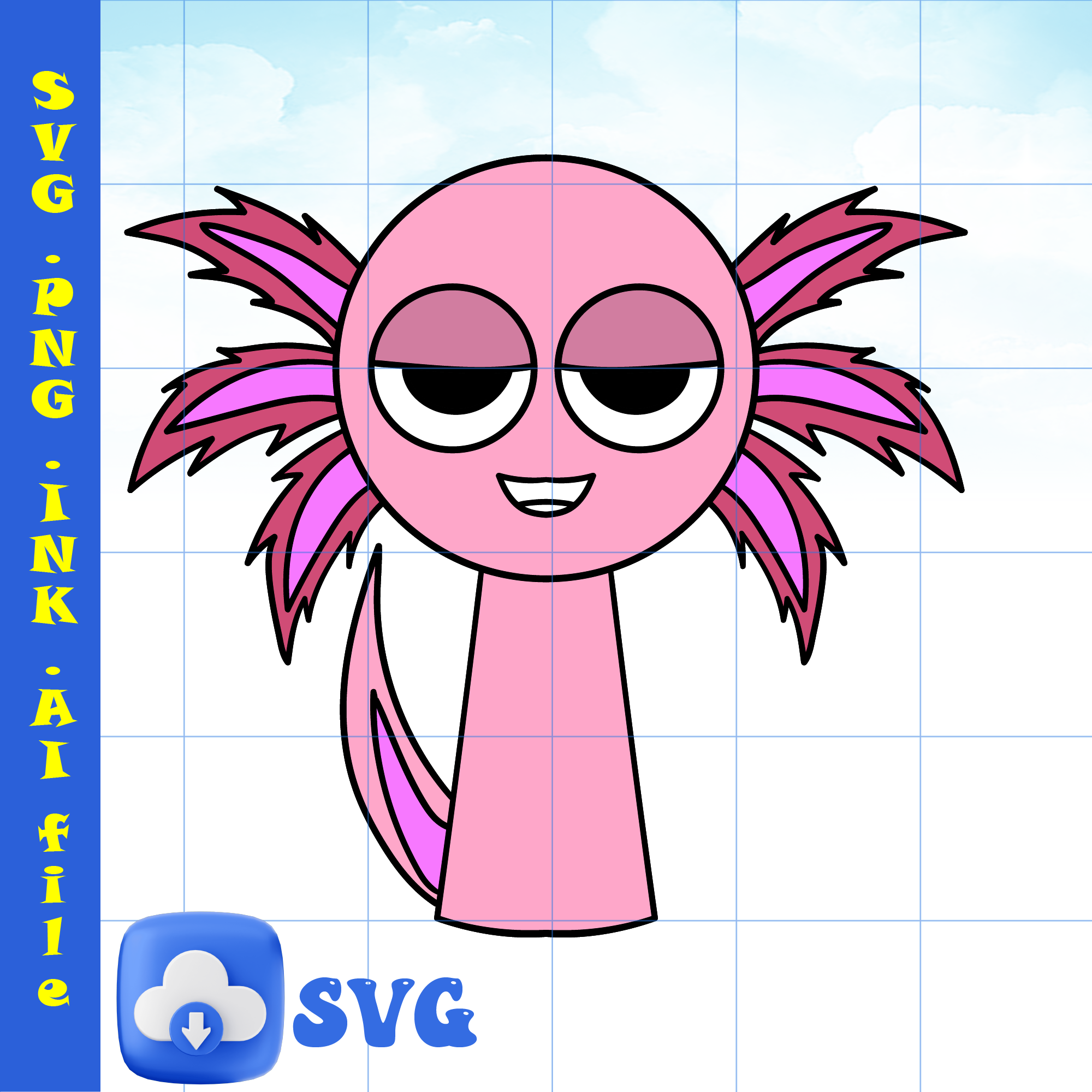 Editable Sprunki Axel SVG,Png Vector Incredibox Sprunki Axel | Inspire ...