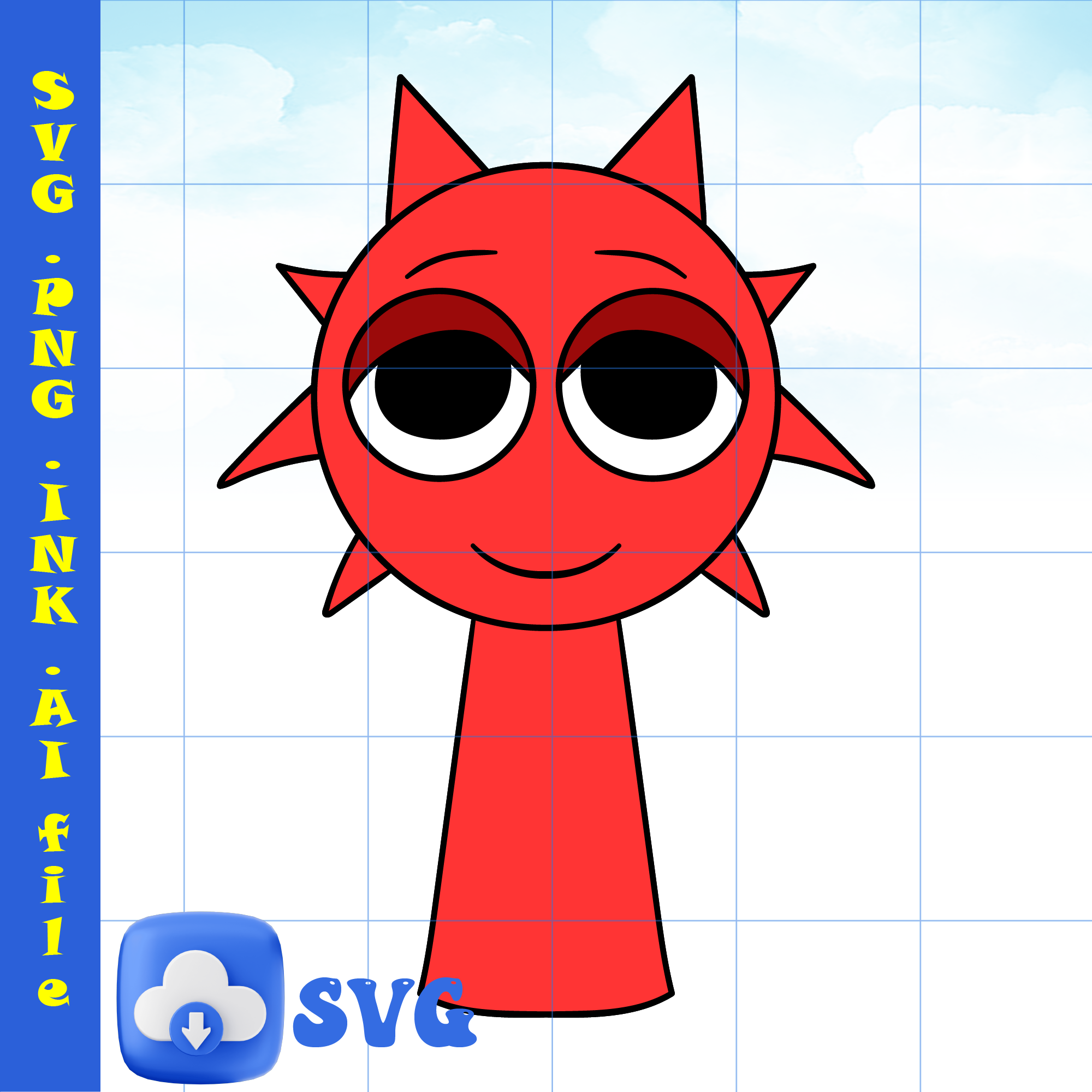 Editable Sprunki Azalea SVG,Png Vector Incredibox Sprunki Az | Inspire ...