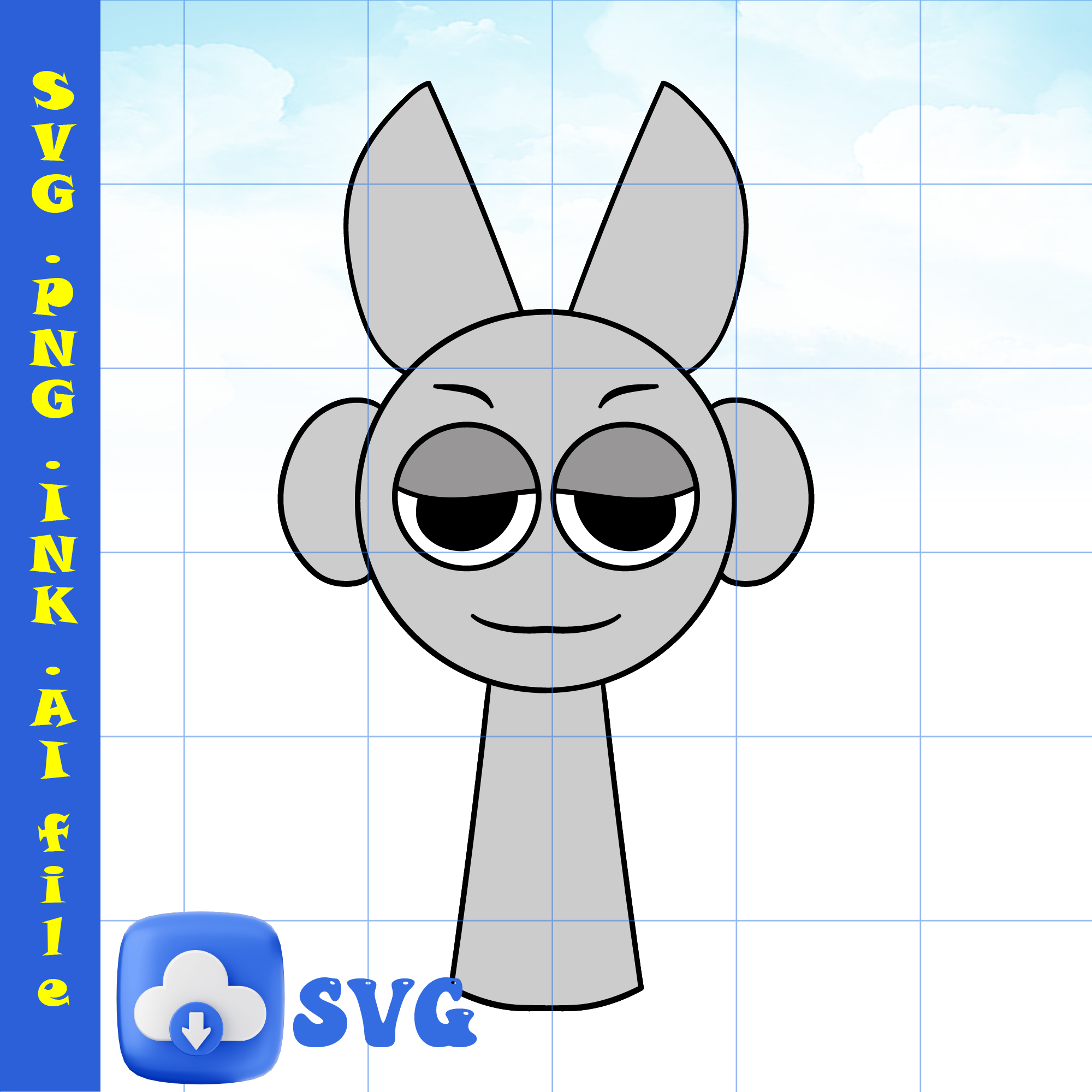 Editable Sprunki Cutter SVG,Png Vector Incredibox Sprunki Cu | Inspire ...