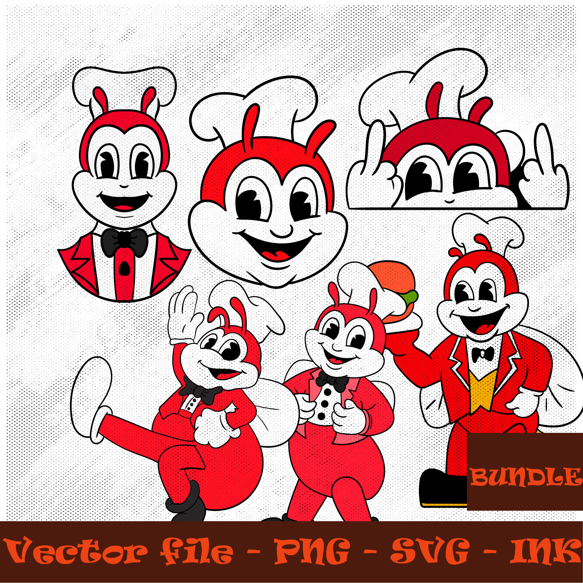 Bundle Jollibee SVG, Jollibee Sticker, Jollibee PNG, Jollibe | Inspire ...