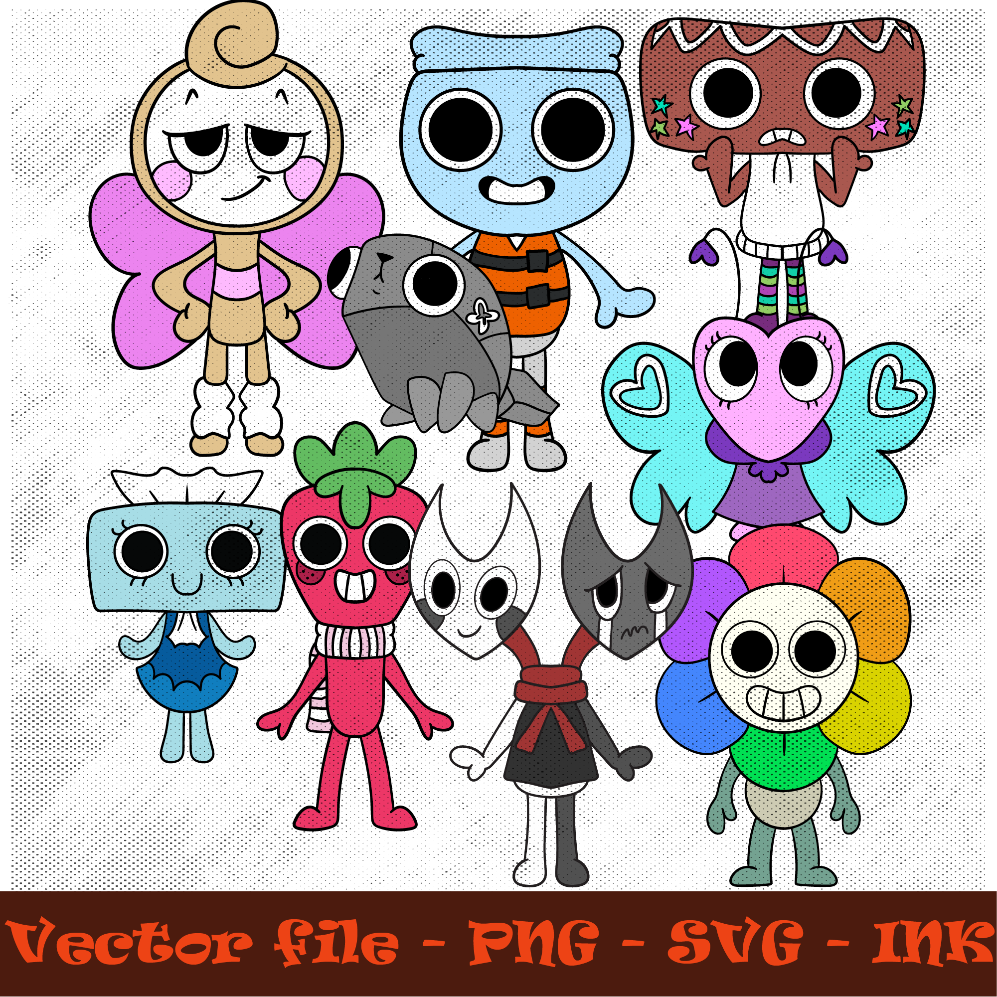 Tisha,Sprout,Razzle Dazzle,Pebble,Glisten,Finn,Cosmo,Flutter | Inspire ...