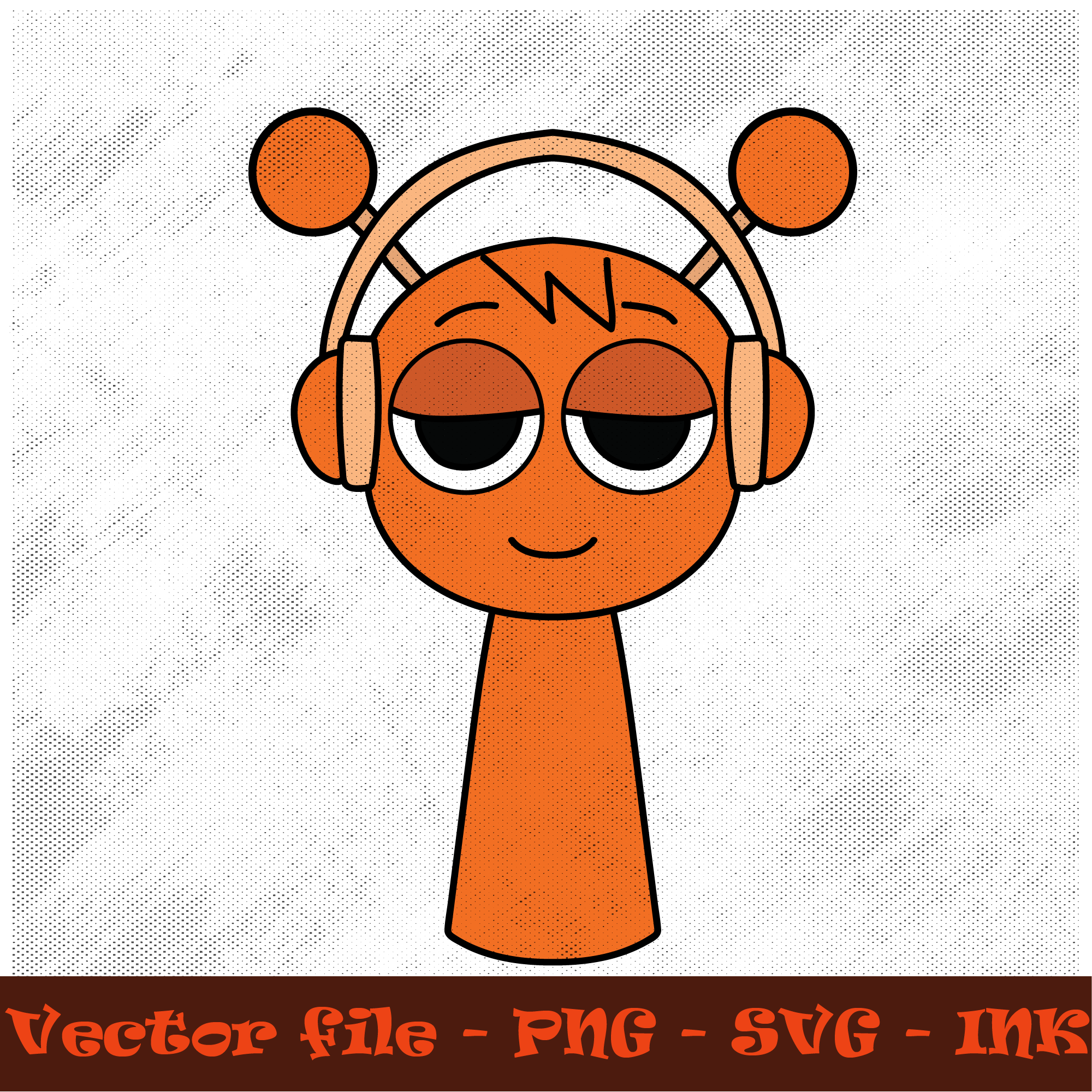 Orange Oren Sprunki Increedibox Circut design SVG,PNG,Ink,In | Inspire ...