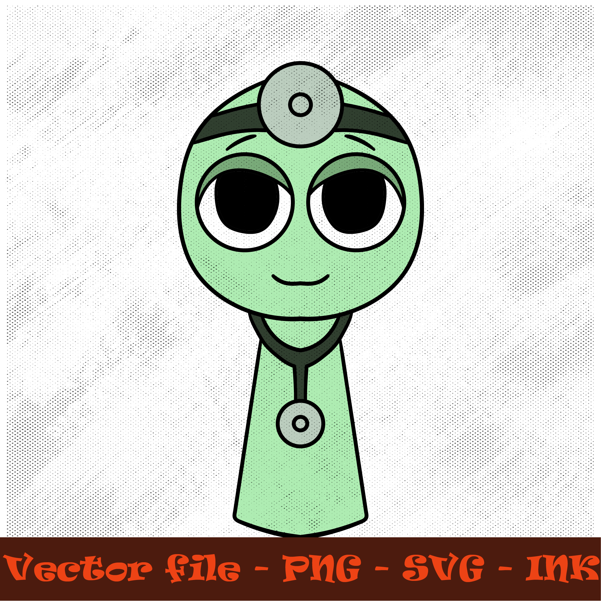 Sprunki Dr. Mint SVG Sprunki Increedibox Coloring pages Circ | Inspire ...