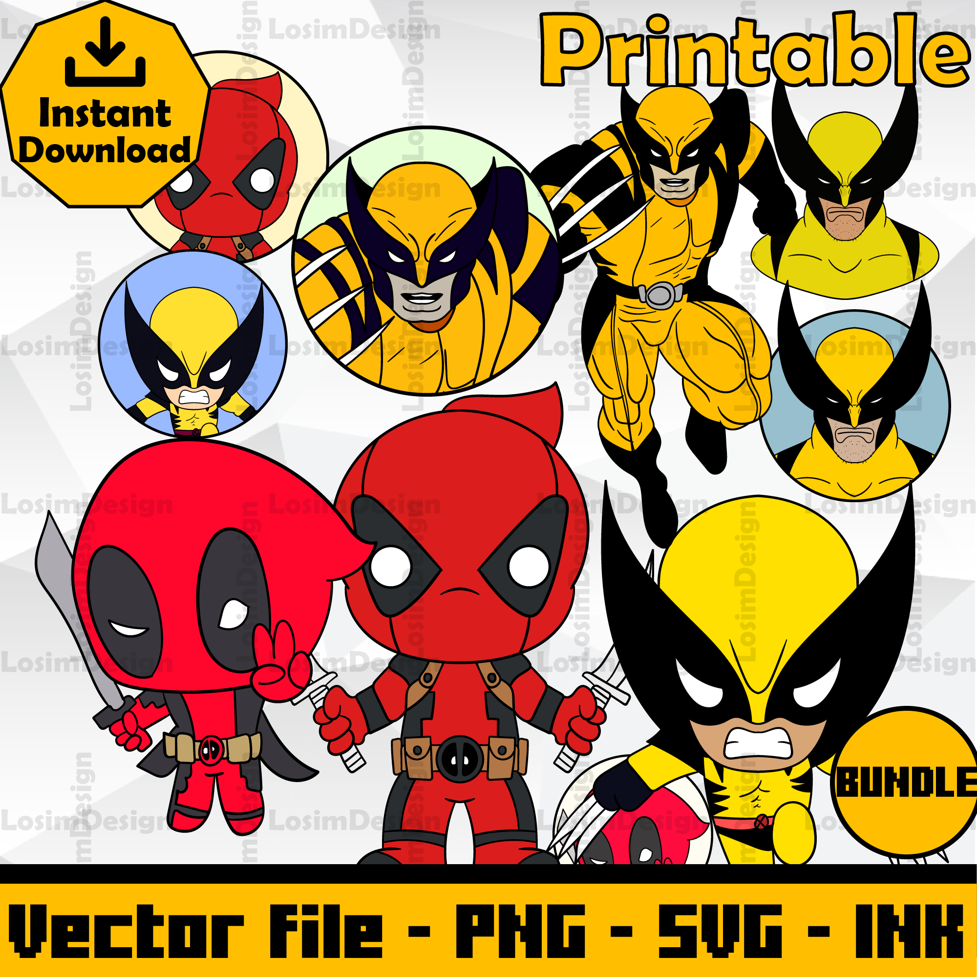 Deadpool and wolverine SVG, Deadpool and wolverine PNG,Deadp | Inspire ...