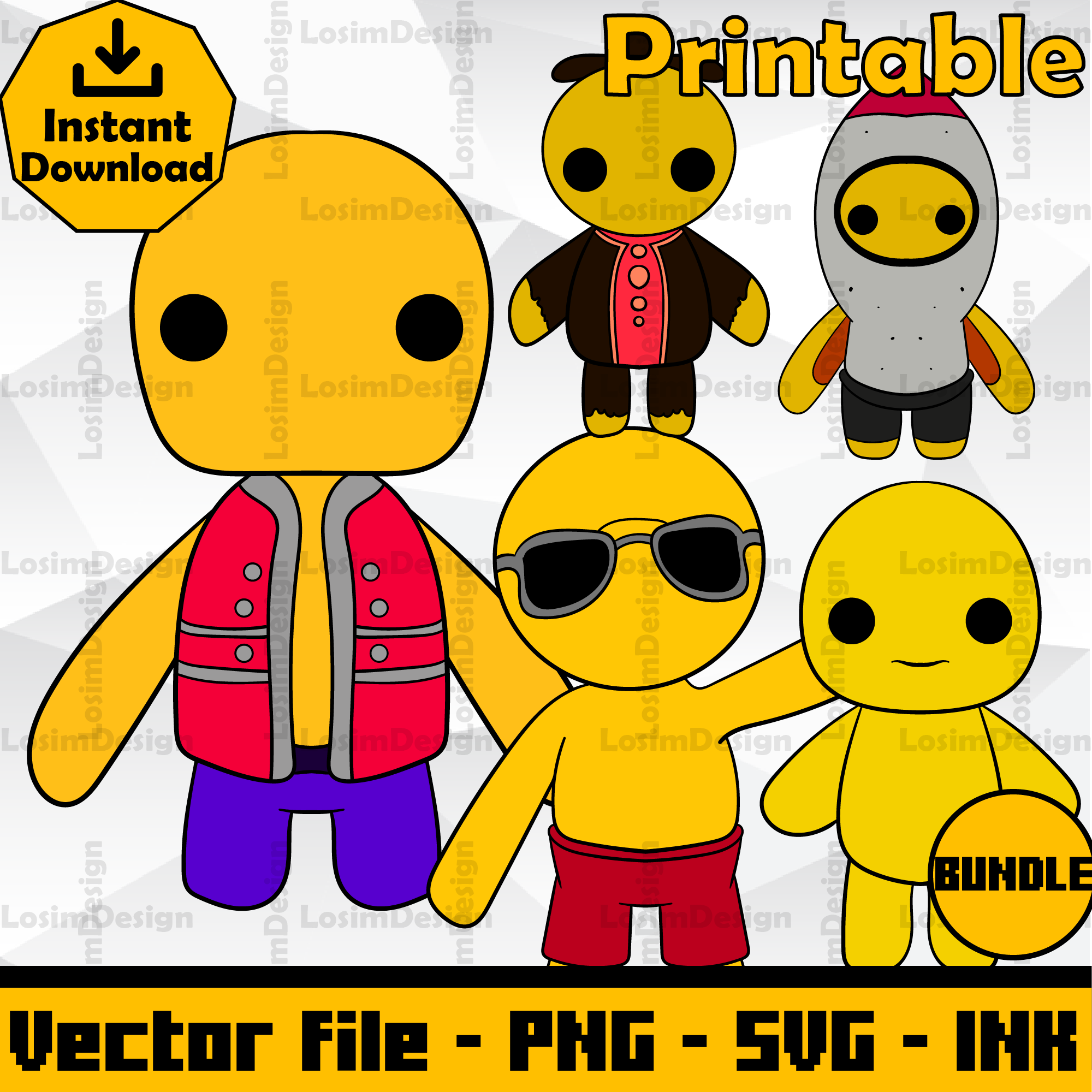 Bundle Wobbly Life SVG, Wobbly Life Png Wobbly Life Coloring | Inspire ...