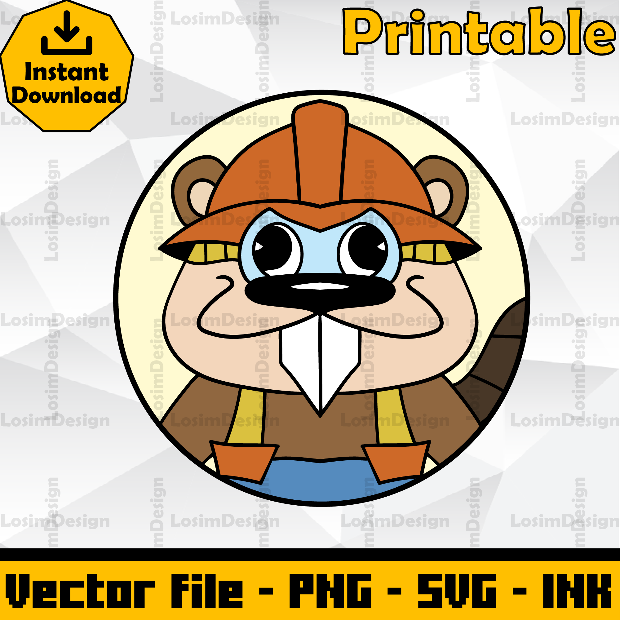 Editable Sticker Barney Beaverton PNG, Clucky from Clucky's | Inspire ...