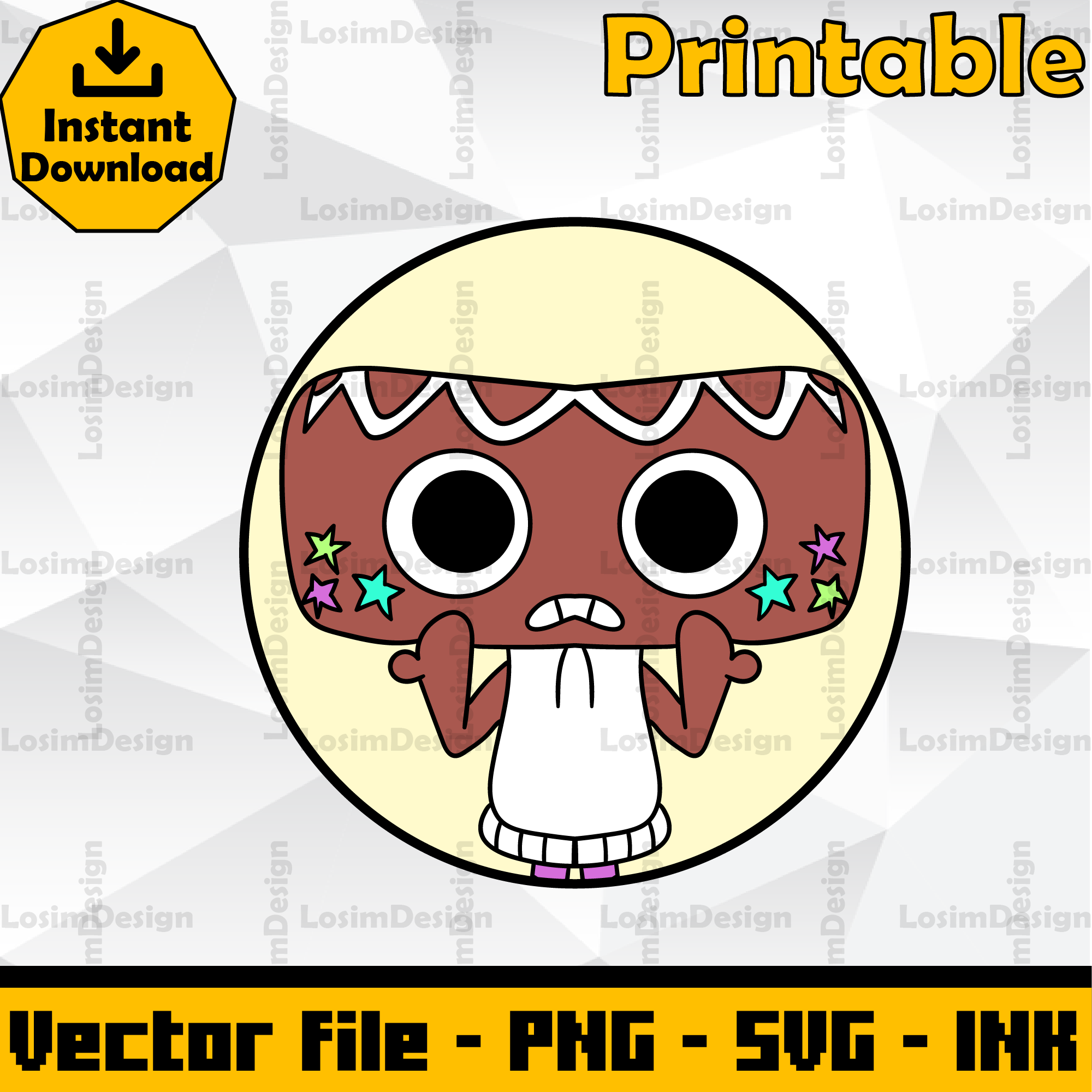 Editable Cosmo Sticker Dandy world SVG Cut file, Coloring Pa | Inspire ...