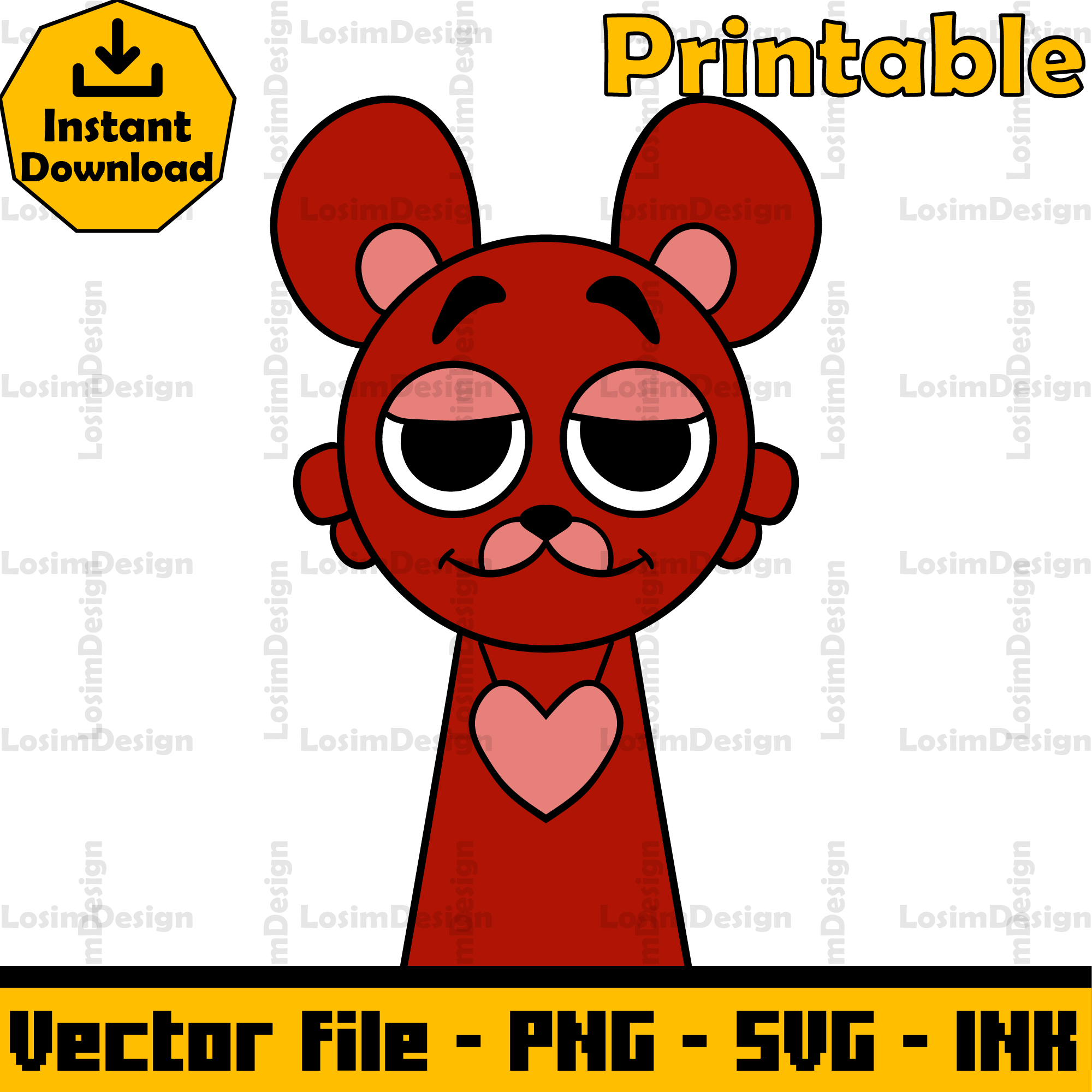 Sprunki Increedibox SVG Cut file, Bobby BearHug Sprunki Colo | Inspire ...