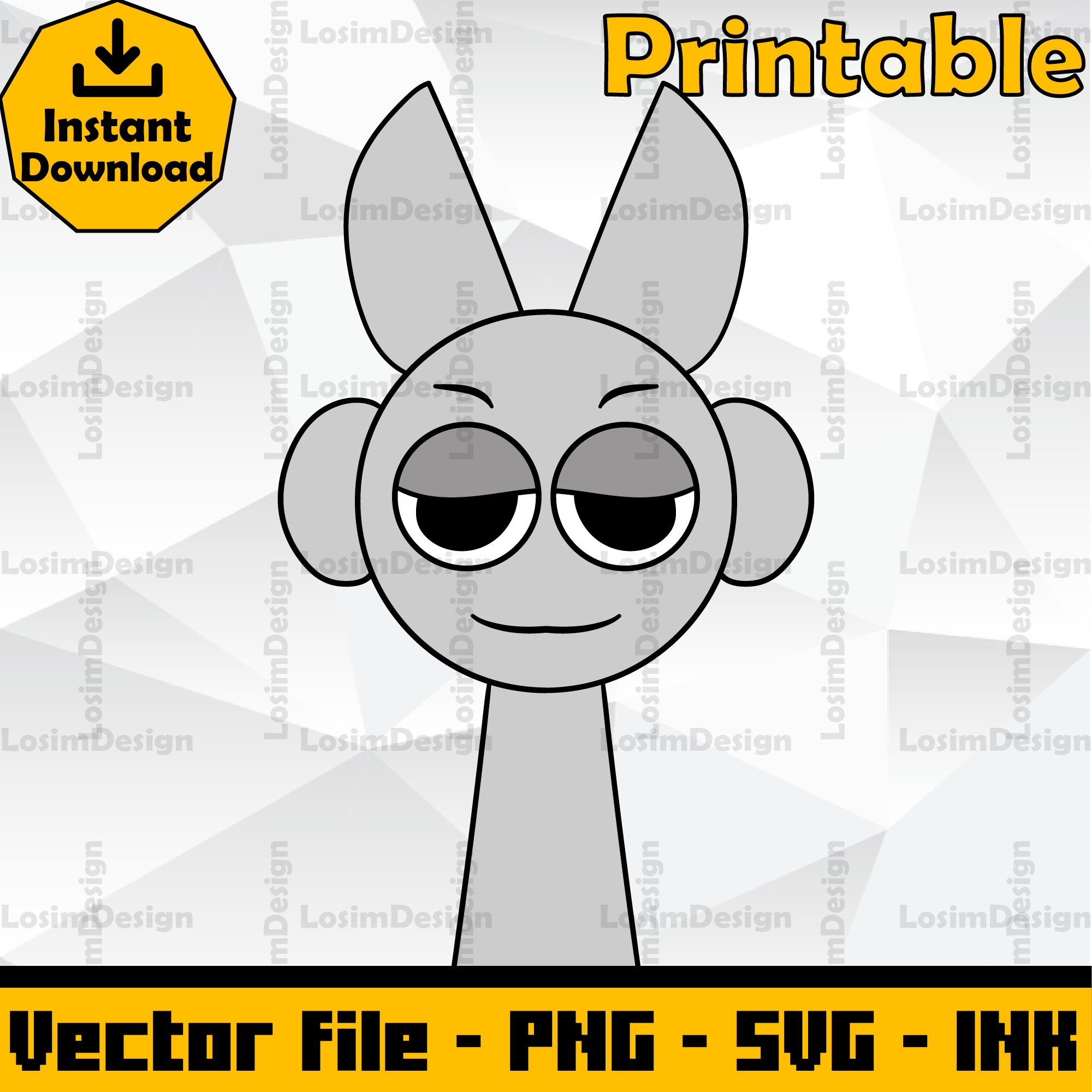Sprunki Increedibox SVG Cut file, Cutter Sprunki Coloring Pa | Inspire ...