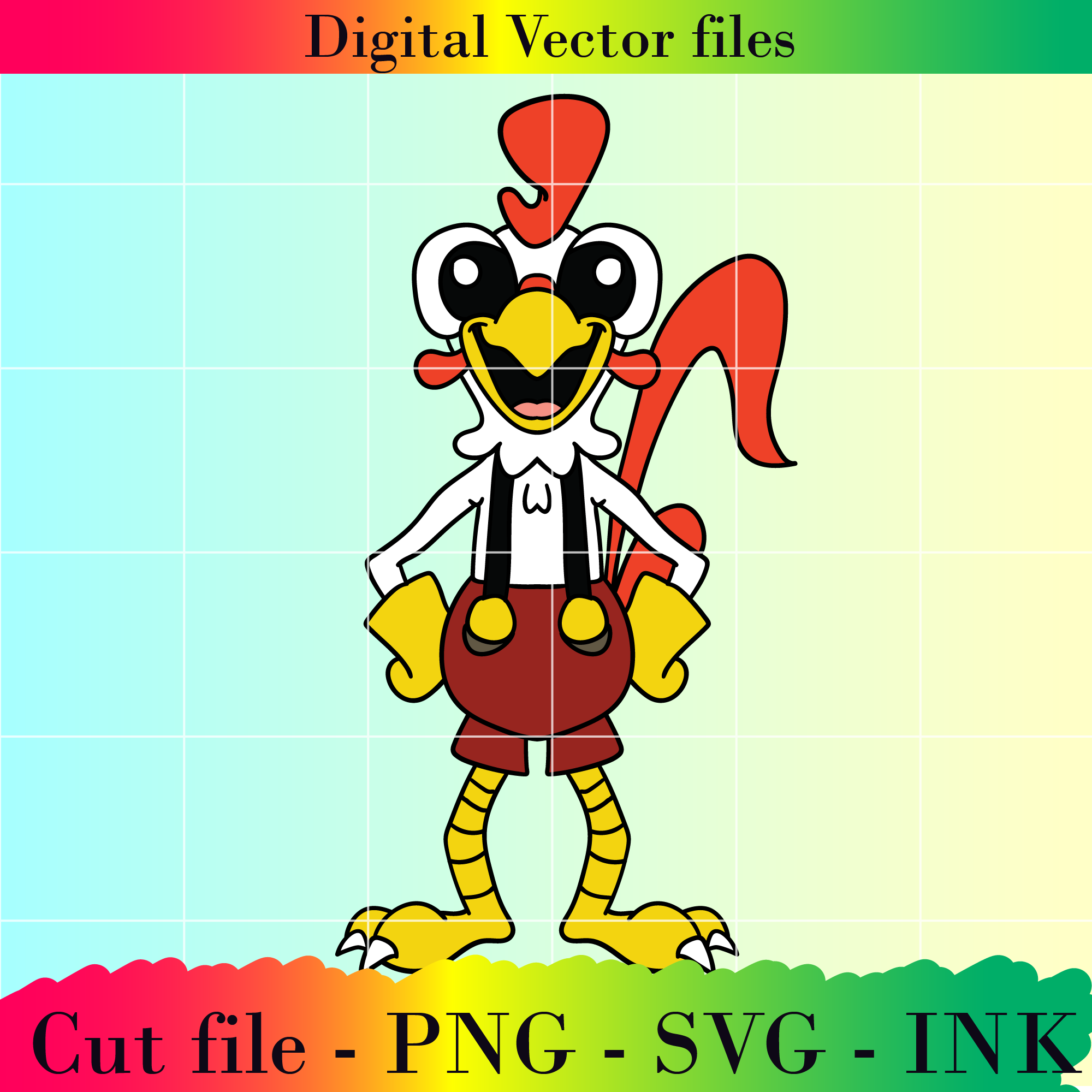 SVG, PNG, Ink, Cut File Clucky from Clucky's Logic Editable | Inspire ...