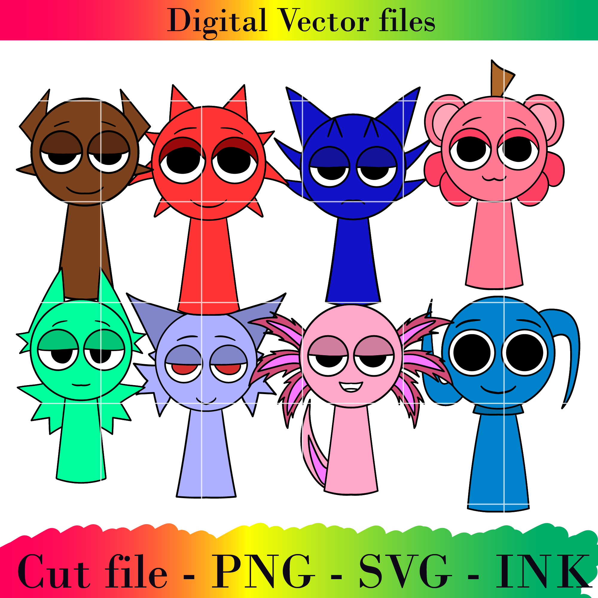 Editable Sprunki Arthur,Axel,Azalea,Berry Light Pink,BildeN, | Inspire ...