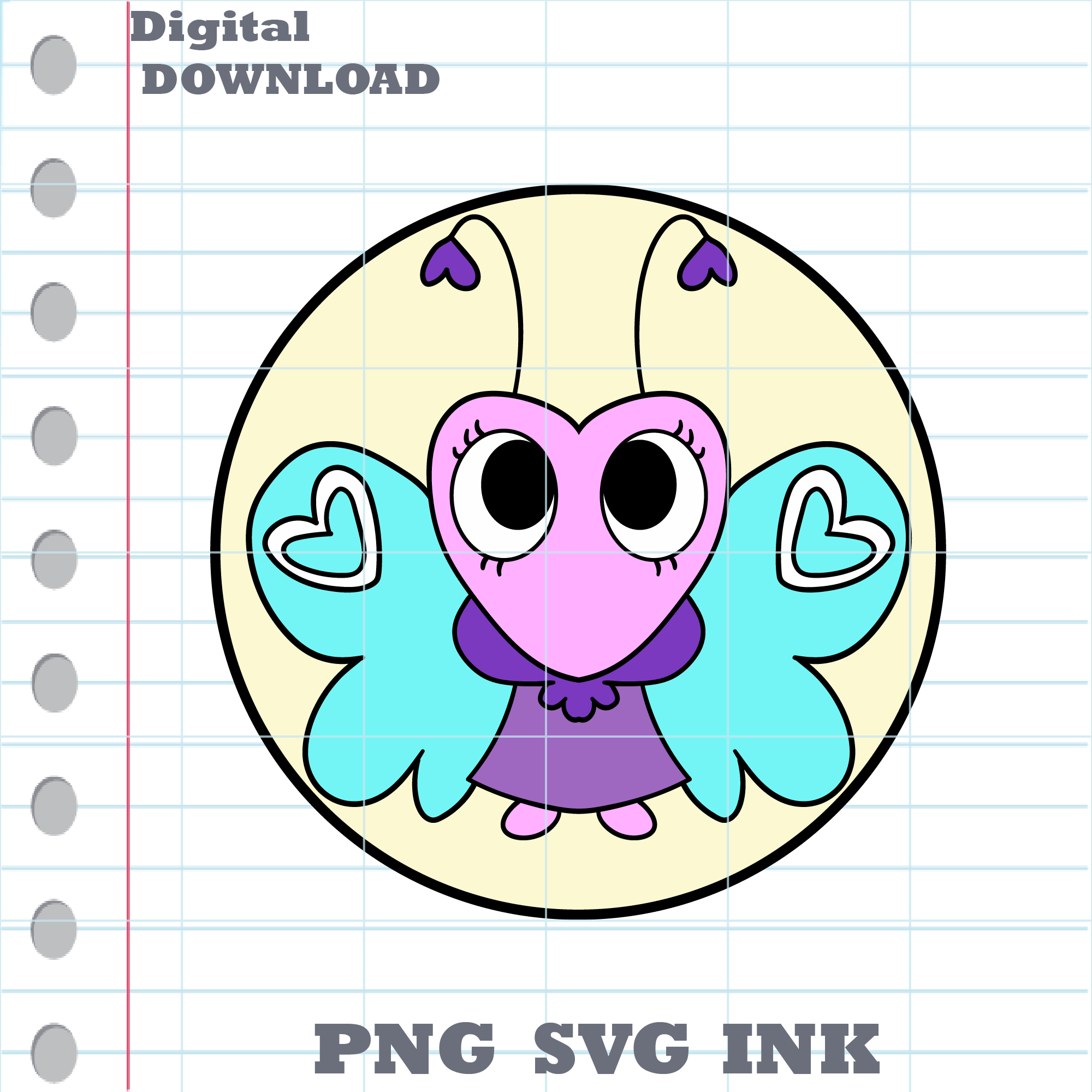 Customizable Dandy world Flutter SVG Cut file, TiSha PNG Col | Inspire ...