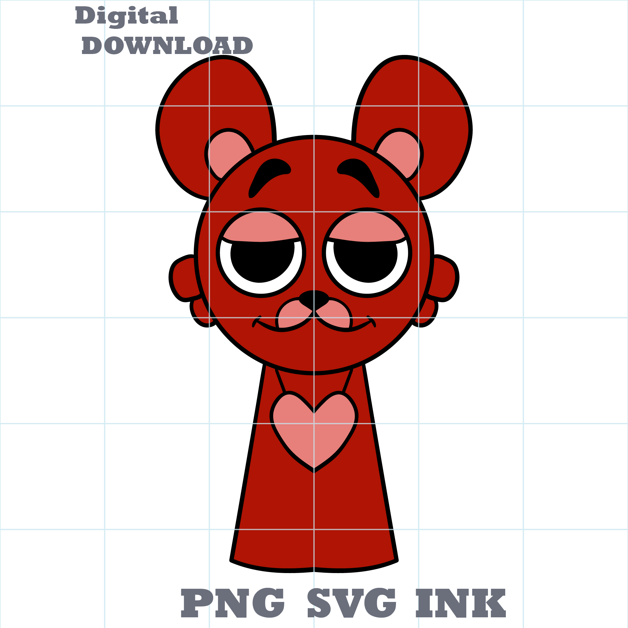 Customizable Bobby BearHug SVG Cut file, Sprunki PNG Colorin | Inspire ...