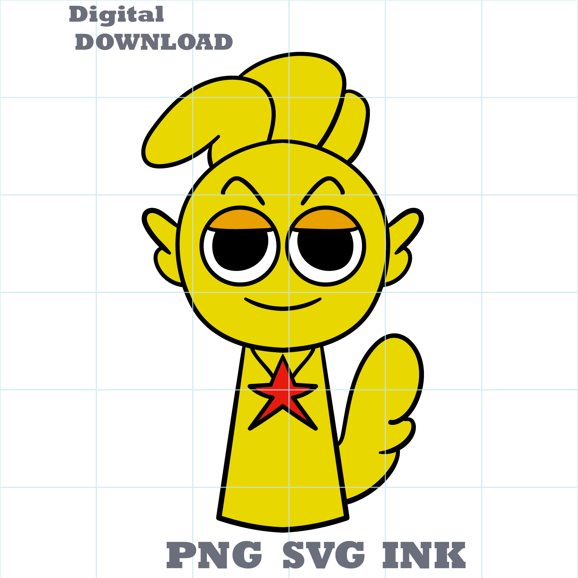 Customizable KickinChicken SVG Cut file, Sprunki PNG Colorin | Inspire ...