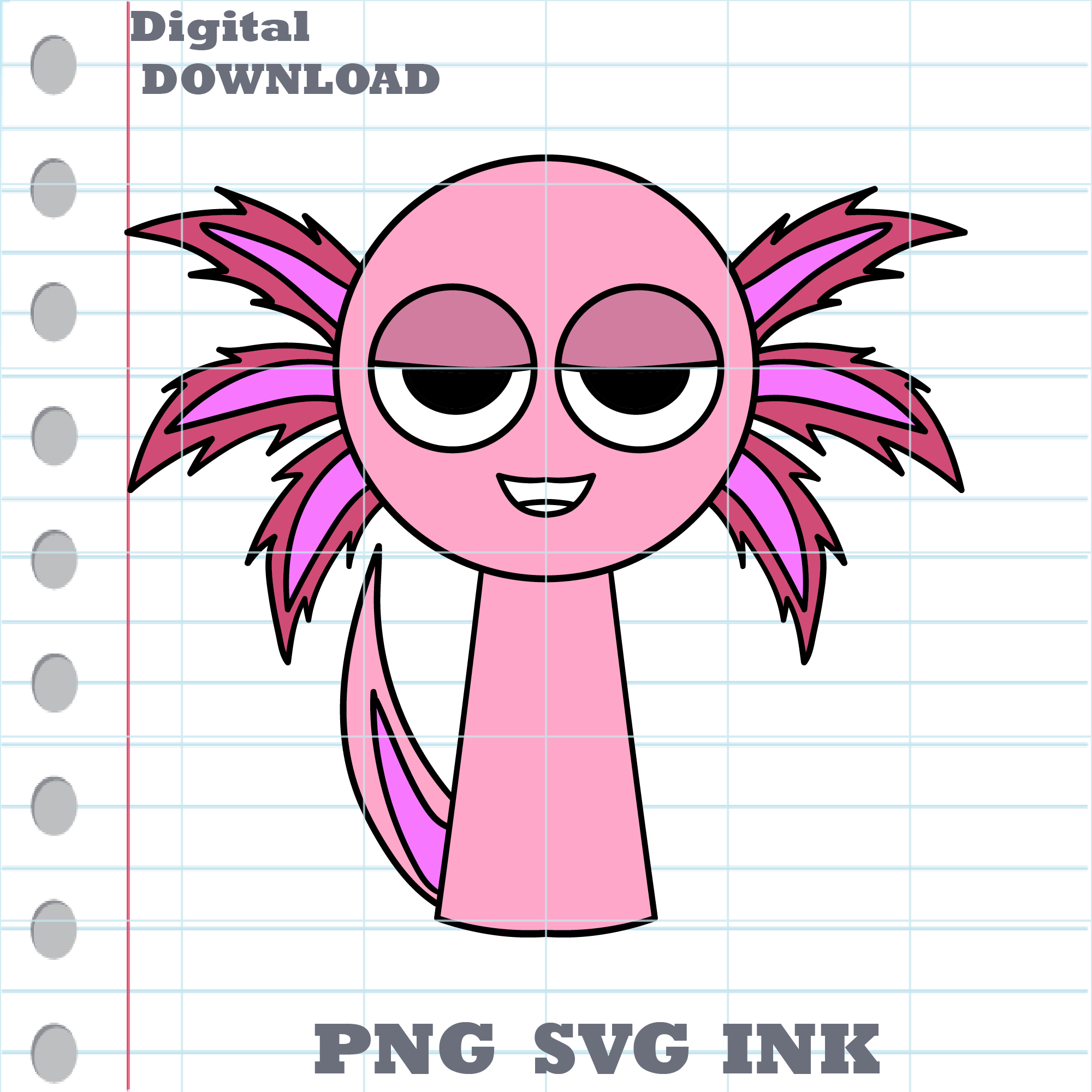 Customizable Sprunki Axcel SVG Cut file, Sprunki PNG Colorin | Inspire ...