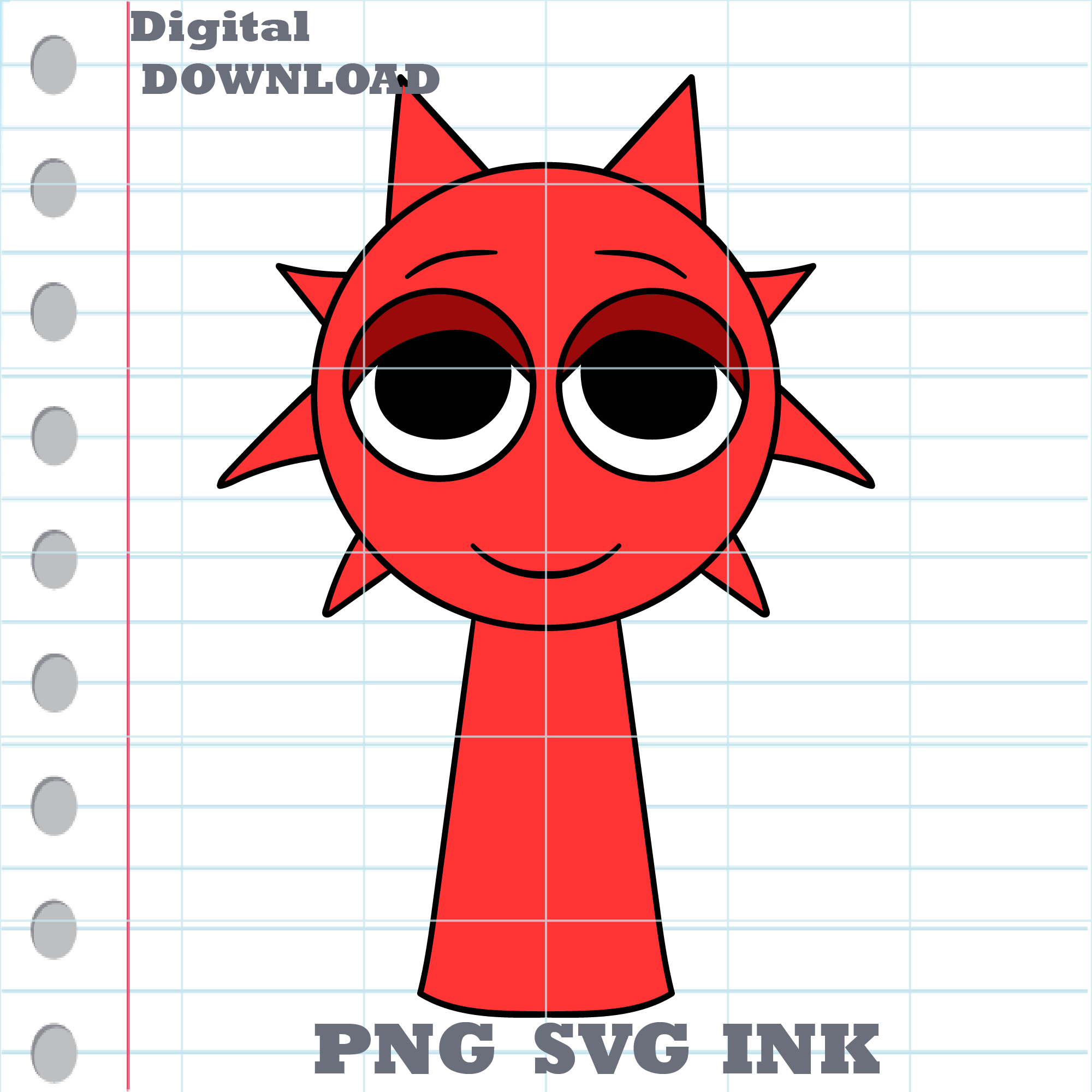 Customizable Sprunki Azalea SVG Cut file, Sprunki PNG Colori | Inspire ...