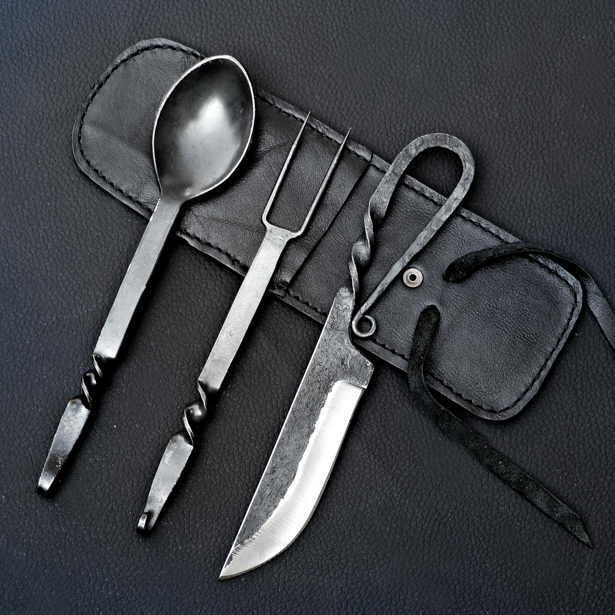 Custom Handmade Medieval Cutlery Set, Kitchen Use Set, Best | Inspire ...