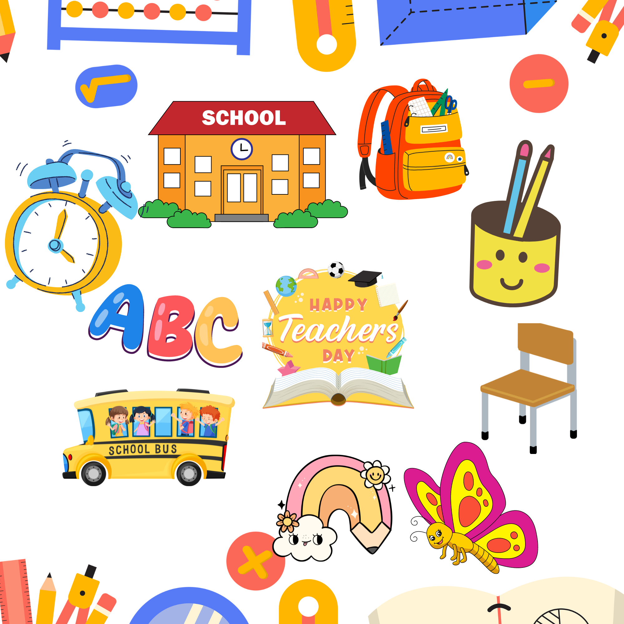 School Subjects Clipart | Inspire Uplift
