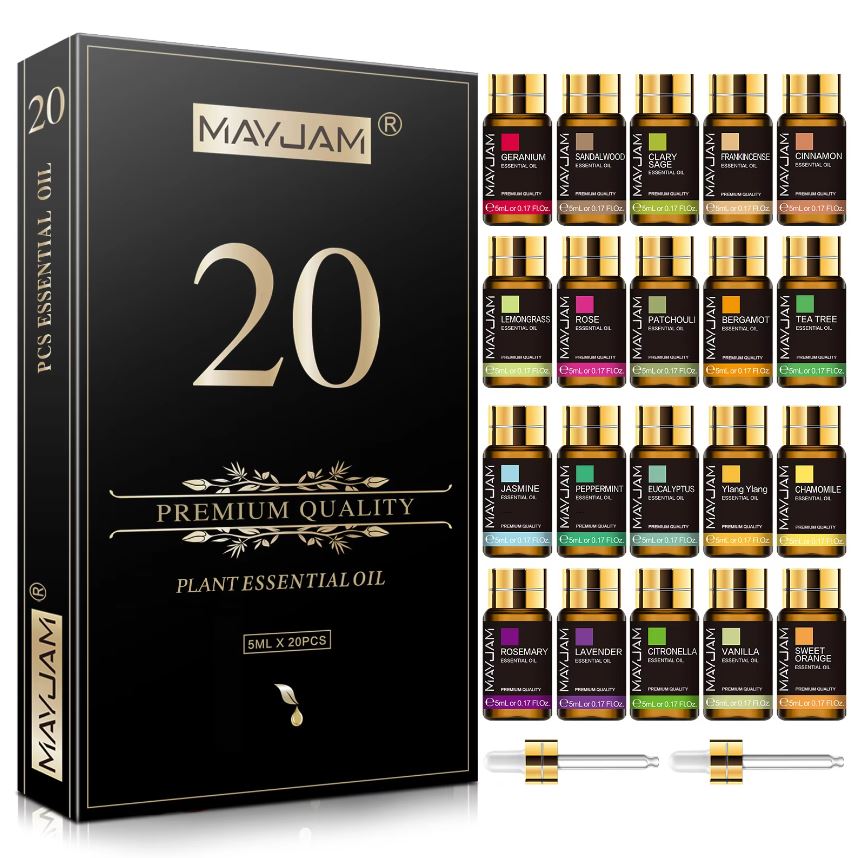20 Piece Essential Oil Gift Box Natural Plant Extracts for D | Inspire ...
