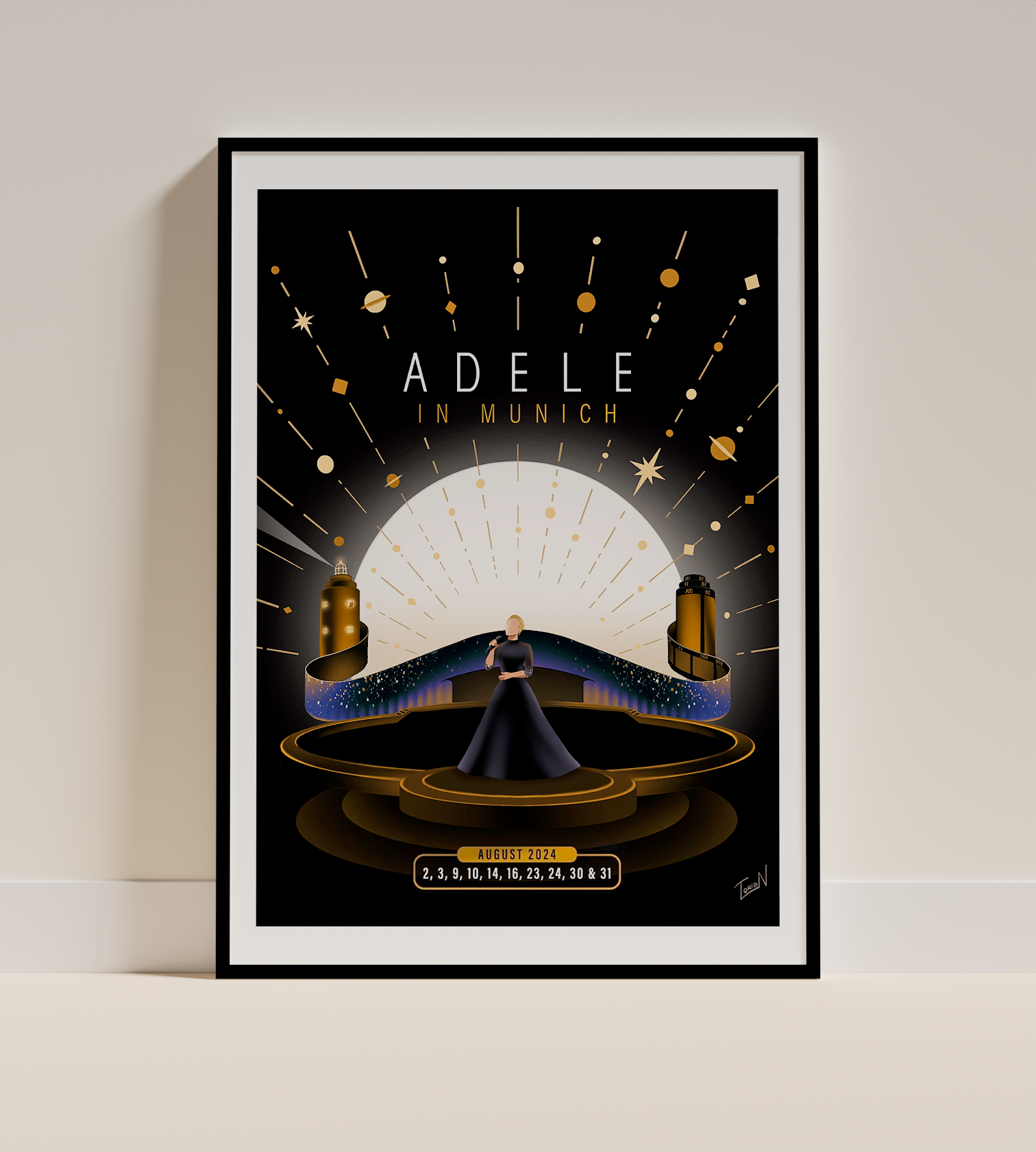 Adele in Munich 30-31 August 2024 Poster | Inspire Uplift
