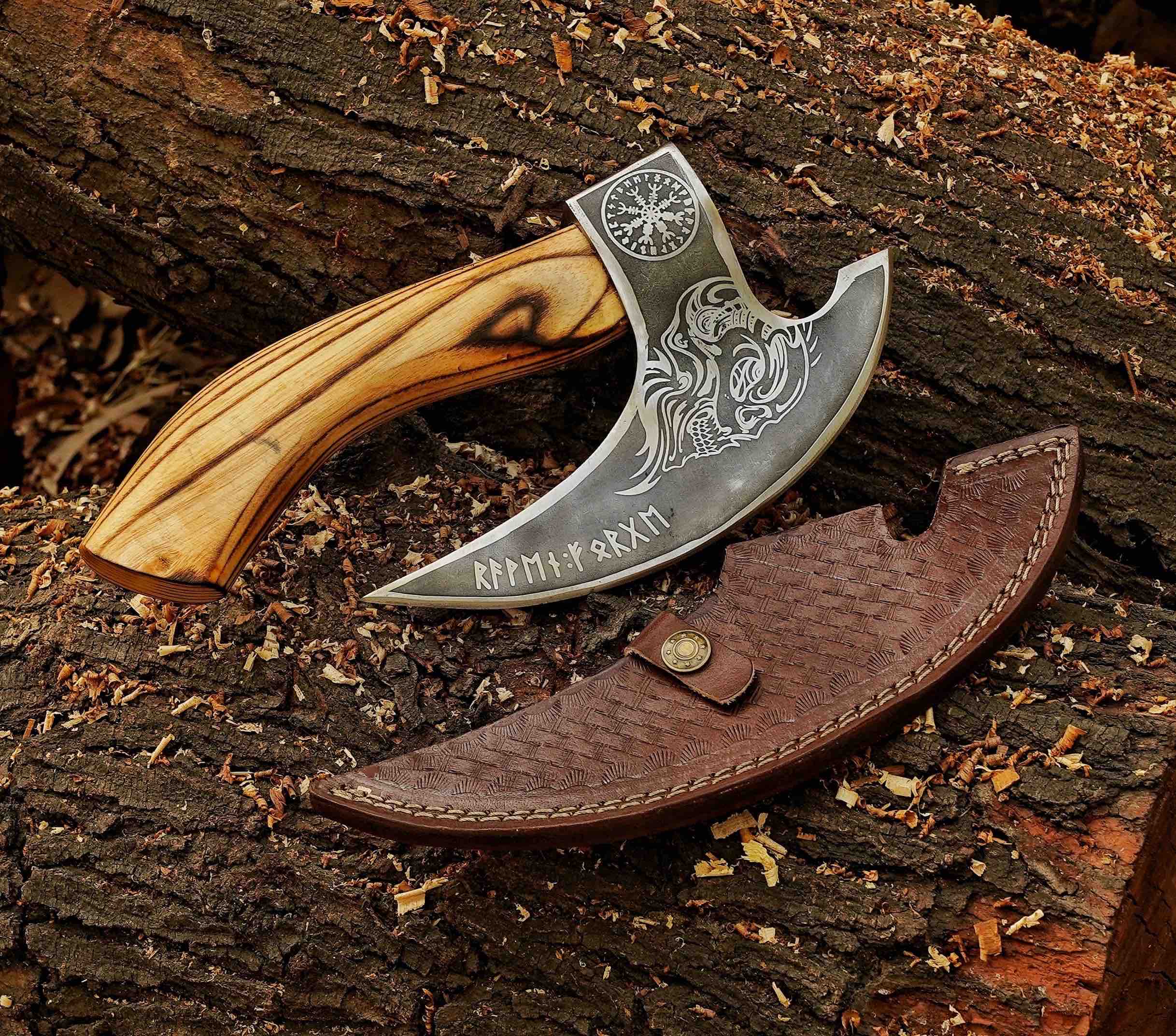 Crazy Viking Pizza Cutter Axe, Original custom hand forged p | Inspire ...