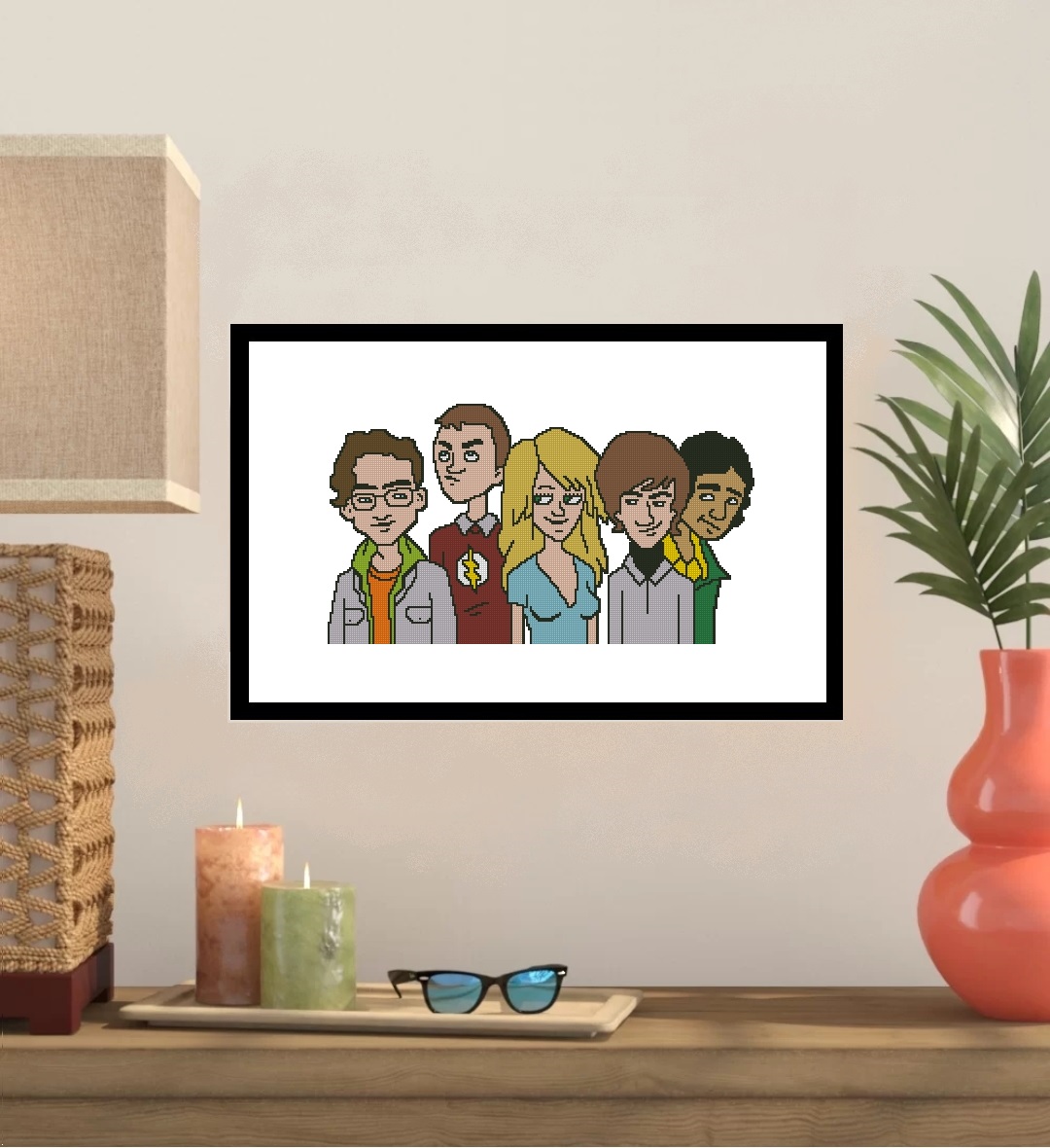 The Big Bang Theory Cross Stitch Pattern -187 | Inspire Uplift