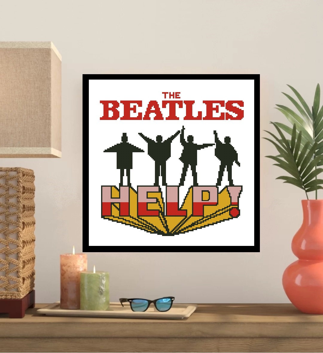 Beatles Cross Stitch Pattern -256 | Inspire Uplift