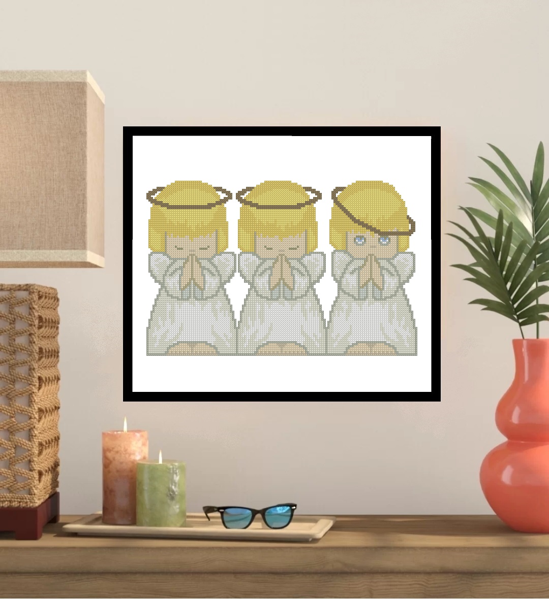 Angel Cross Stitch Pattern | Inspire Uplift