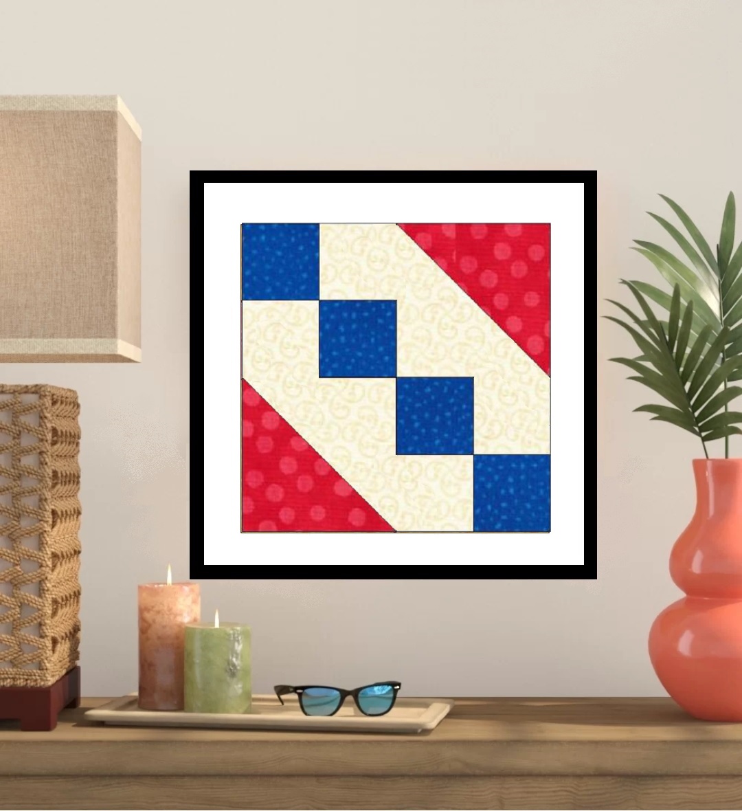 Hour Glass Paper Pieced Quilt Block Pattern -OC110 | Inspire Uplift