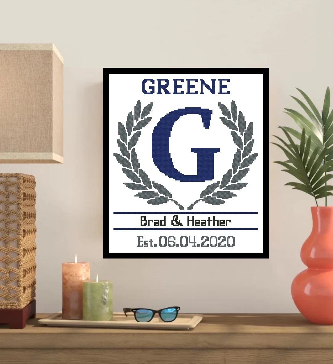 Personalized Name Cross Stitch Pattern -372 | Inspire Uplift