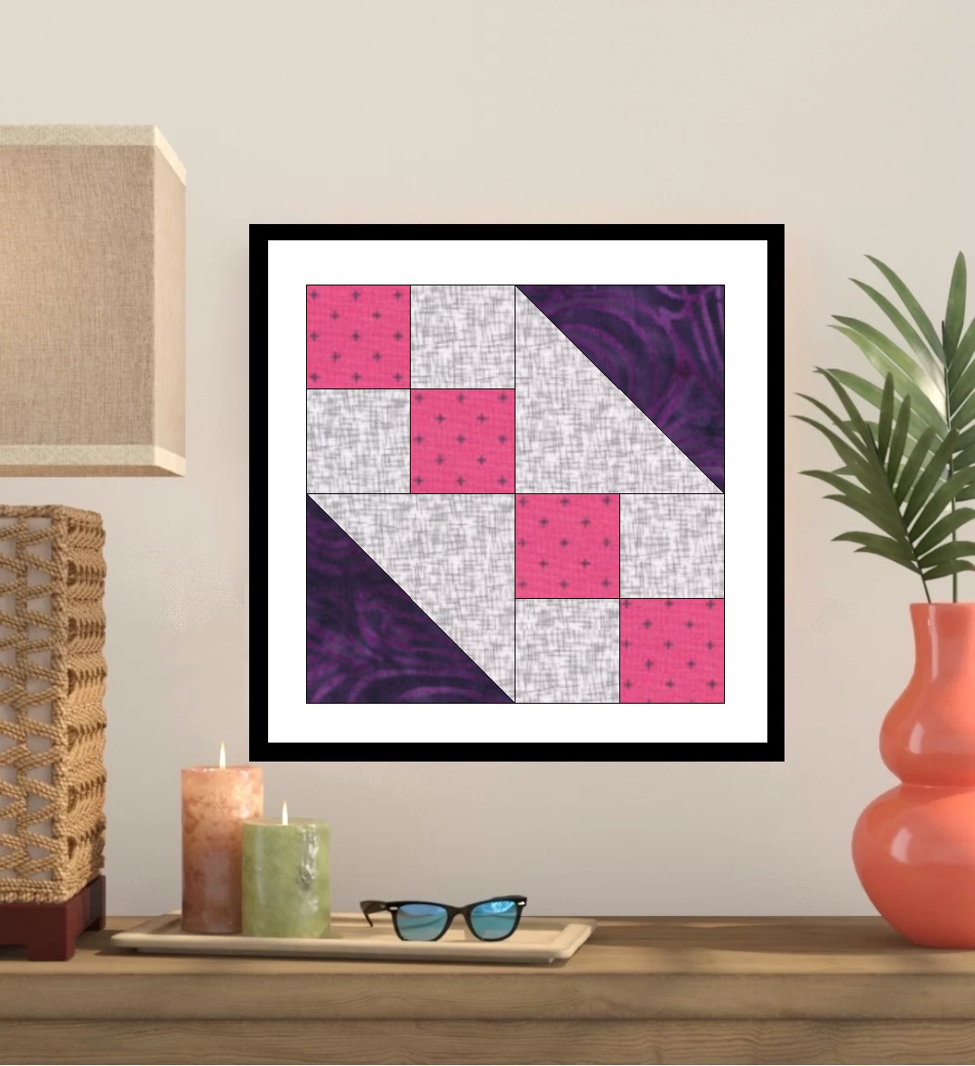 Hour Glass EPP English Paper Piecing Block -OC201 | Inspire Uplift