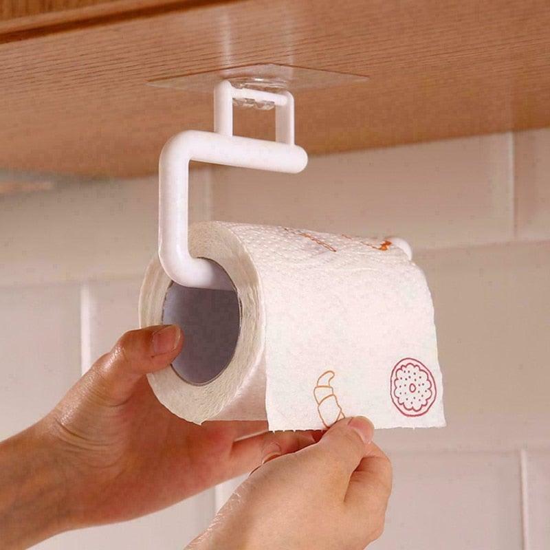 Kitchen Paper Roll Holder Towel Hanger Rack Bar Cabinet Rag | Inspire ...