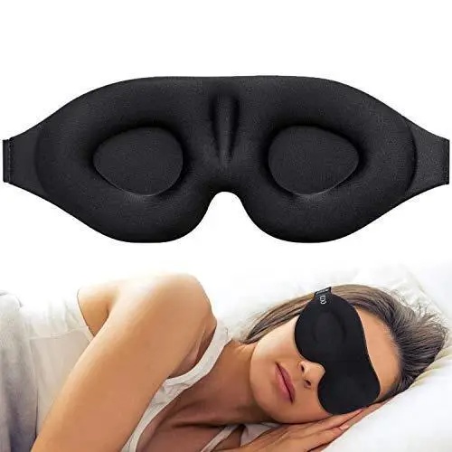Unique 3D Contoured Cup Blindfold Concave Molded Night Sleep | Inspire ...