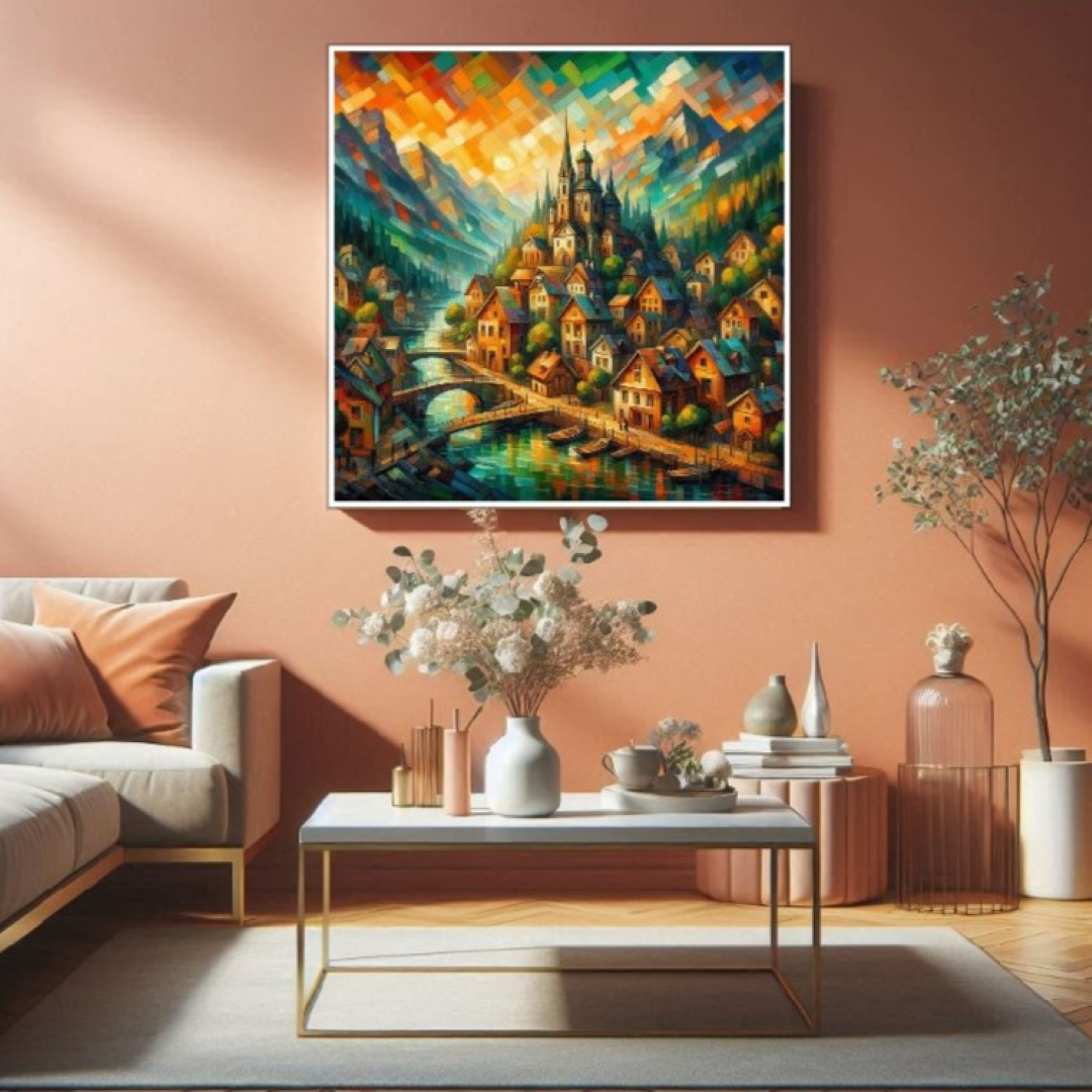 Green-orange fantasy, digital illustration, digital picture, | Inspire ...