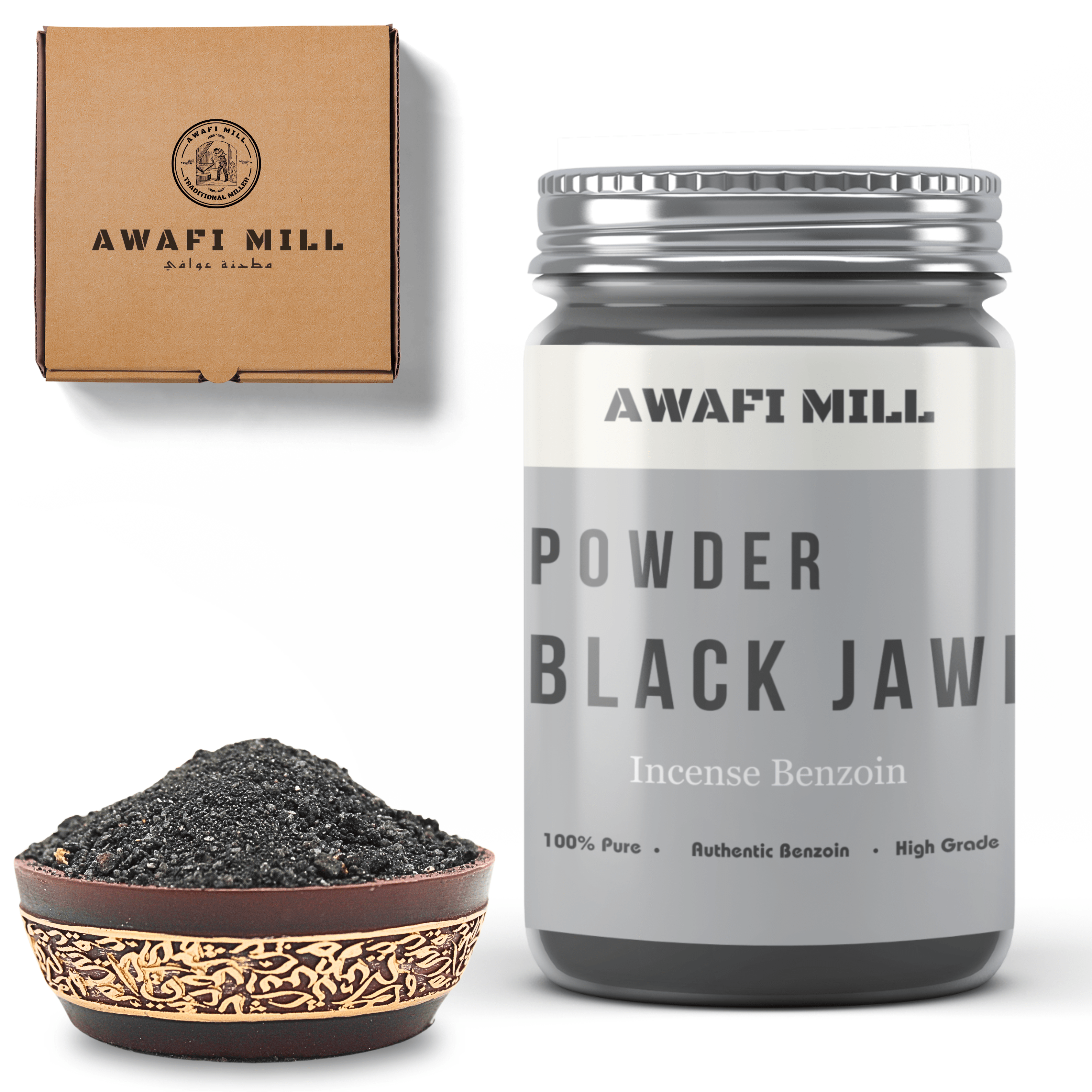 Awafi Mill Premium Black Jawi Benzoin Powder - Richly Aromat | Inspire ...