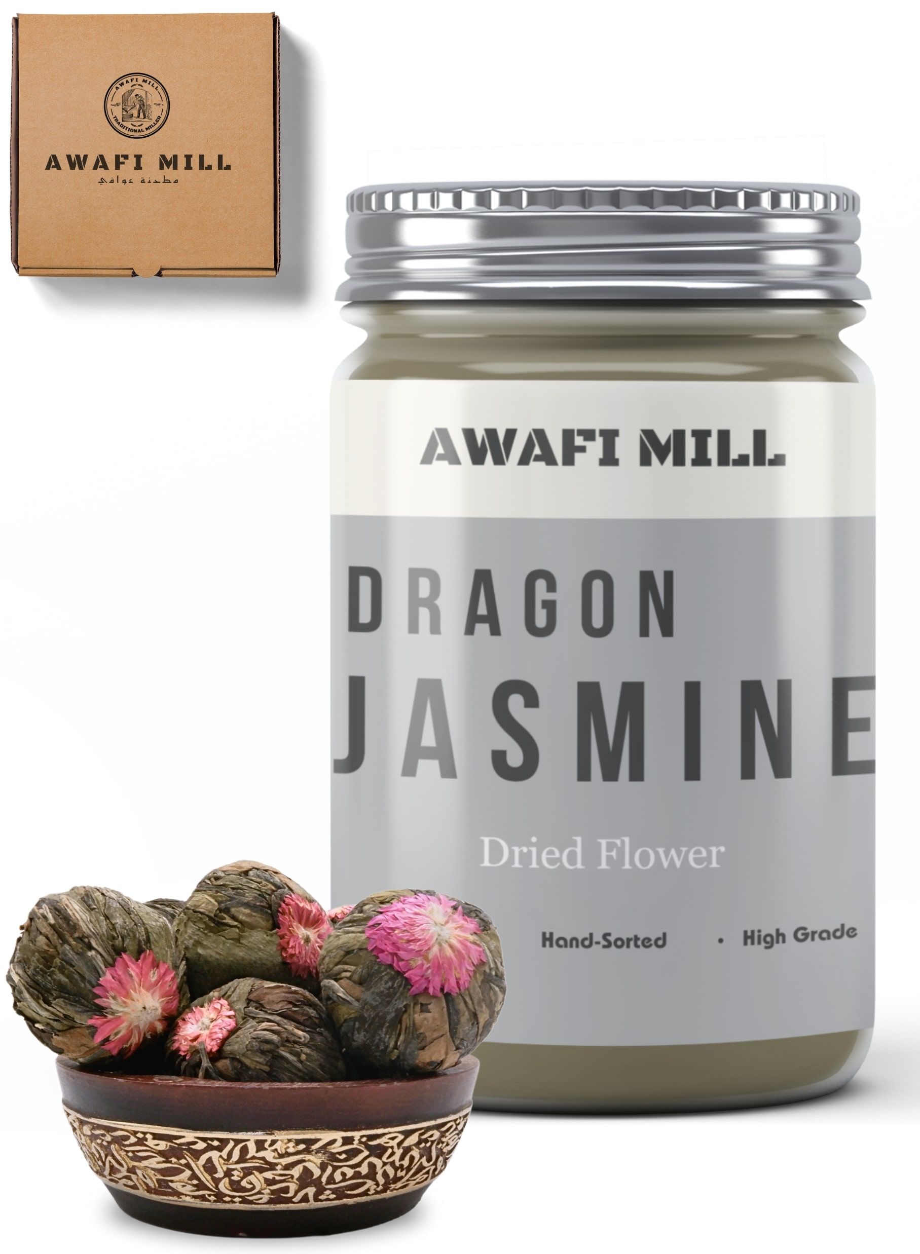 AWAFI MILL Jasmine Dragon Pearl Big | Floral Aroma and Smoot | Inspire ...