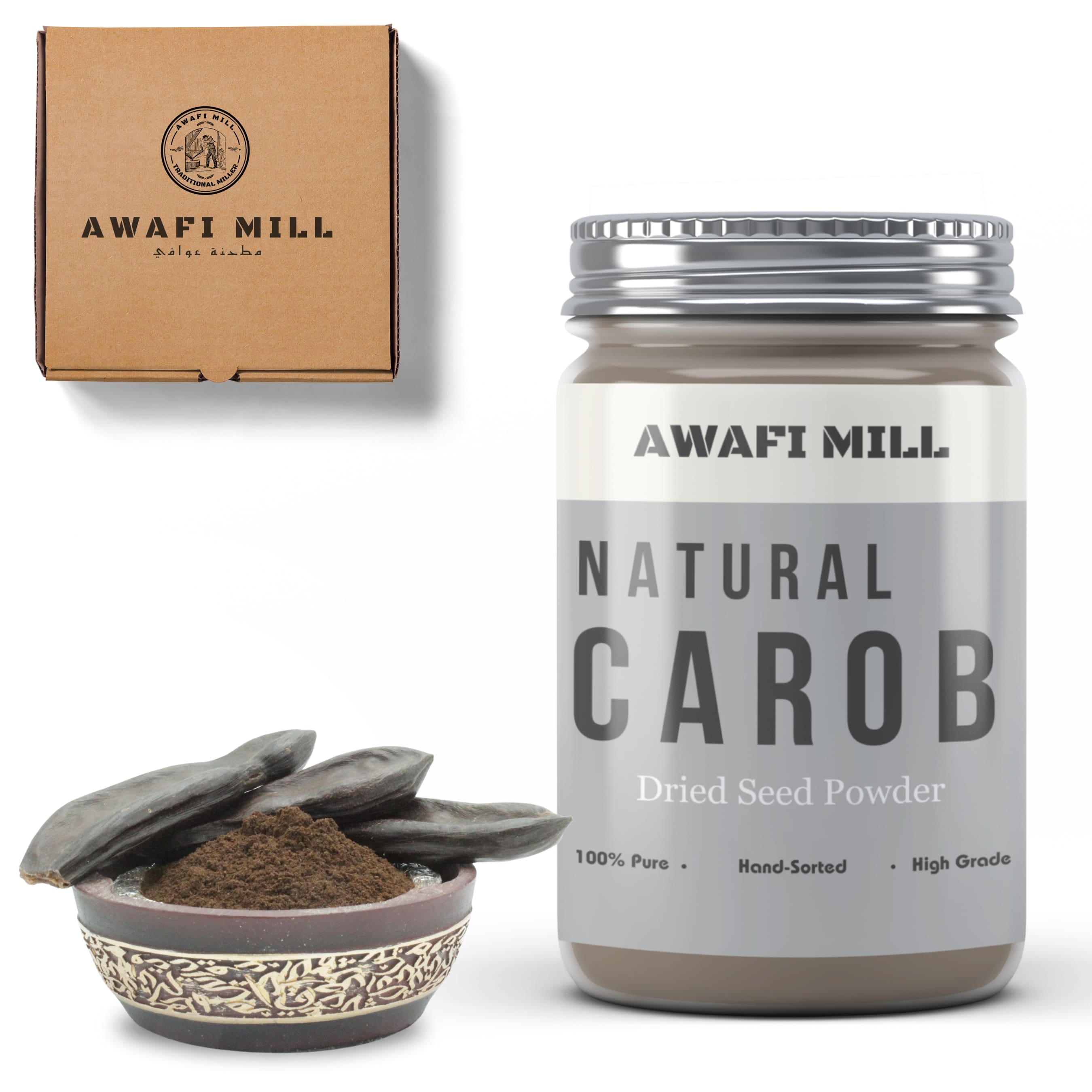 AWAFI MILL Carob Seed Powder - Premium Quality - Rich Cocoa | Inspire ...
